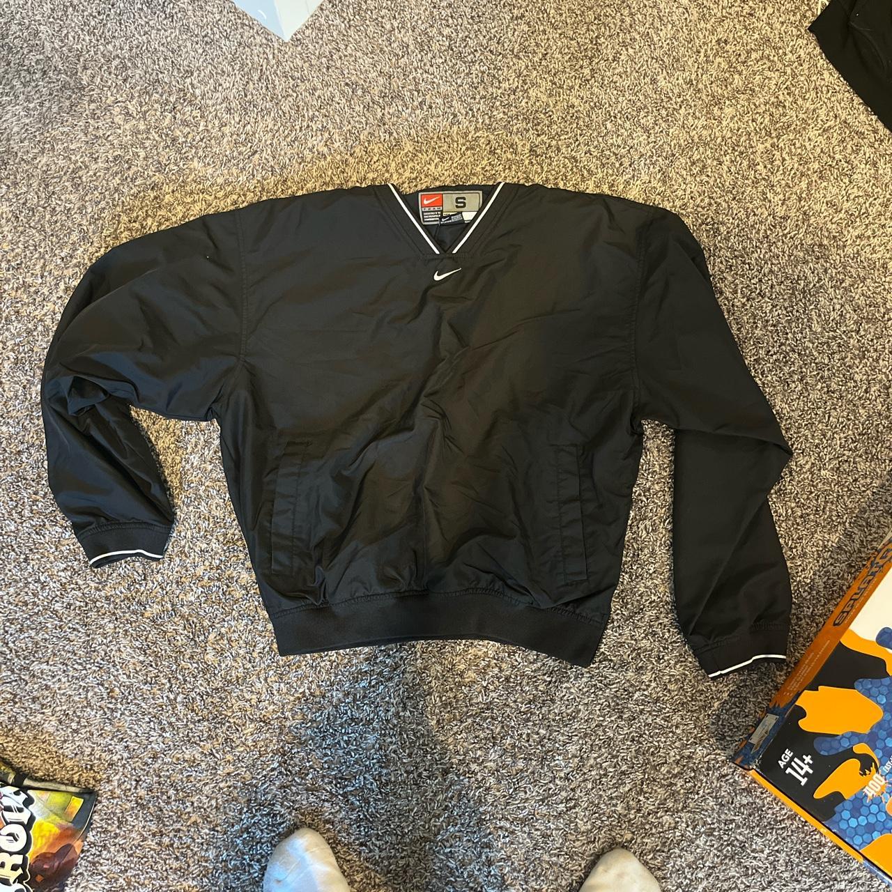 vintage nike team nylon sweater size small, fits... - Depop