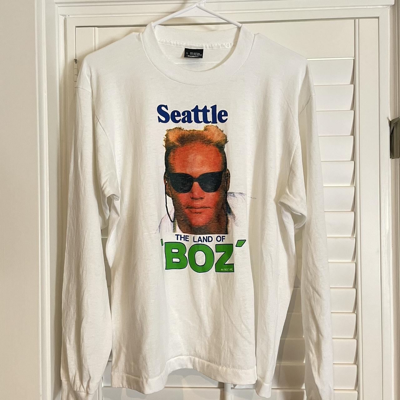 Vintage Seattle Seahawks “The Land of Boz” Brian... - Depop