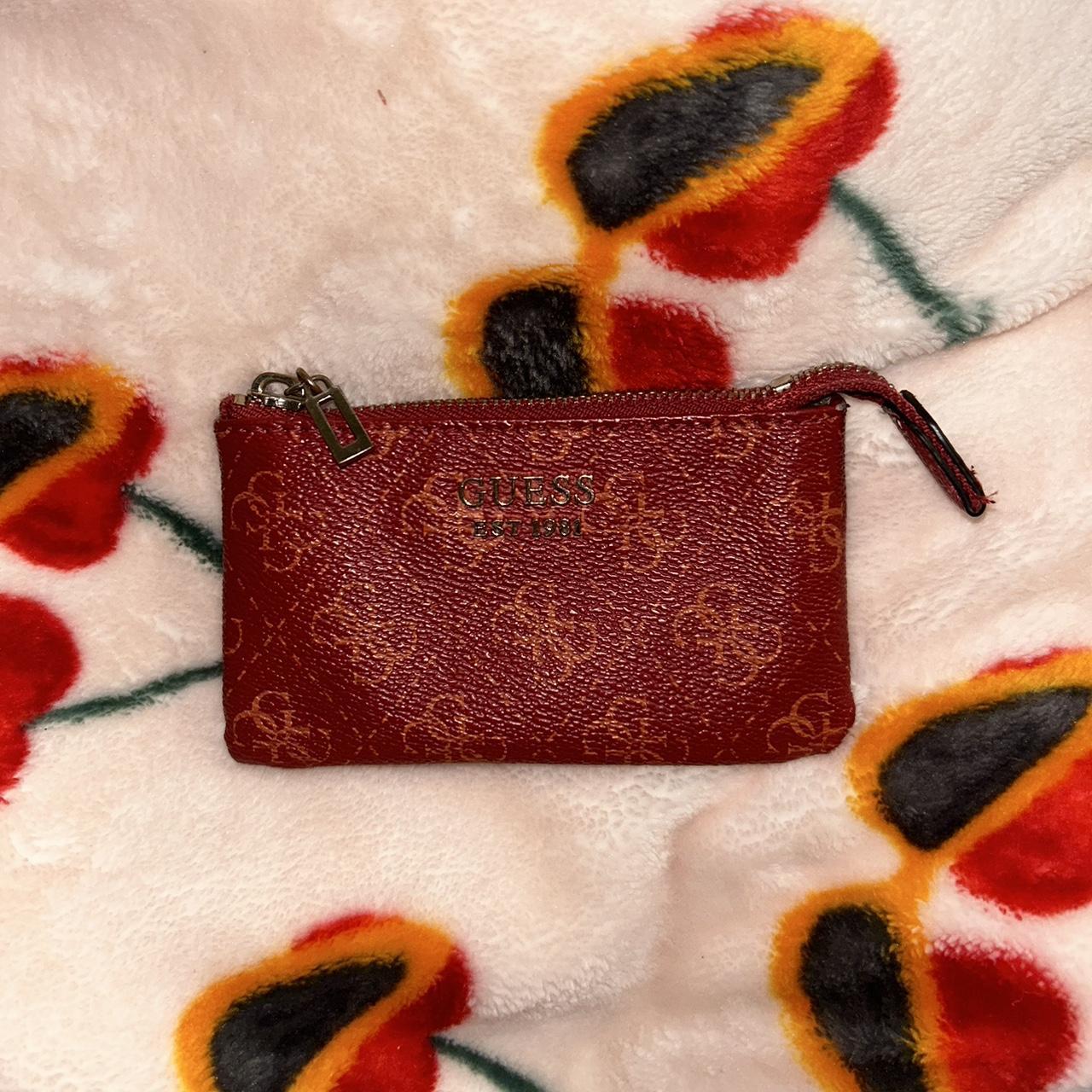 guess red wallet id holder #guess #wallet #idholder... - Depop