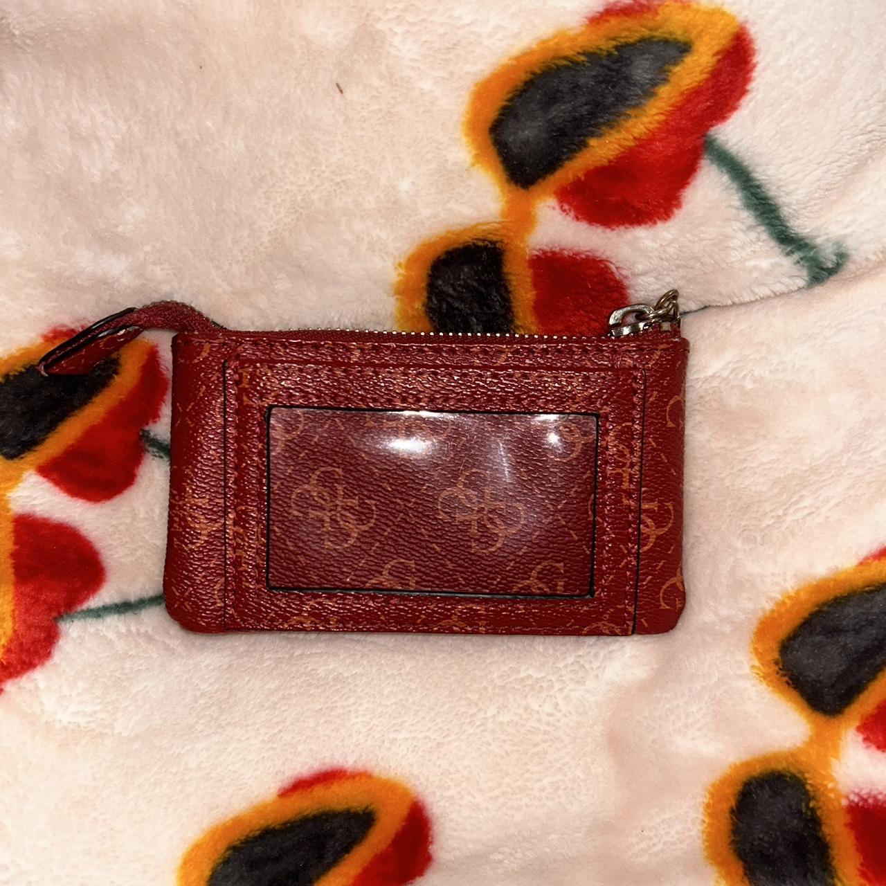 guess red wallet id holder #guess #wallet #idholder... - Depop