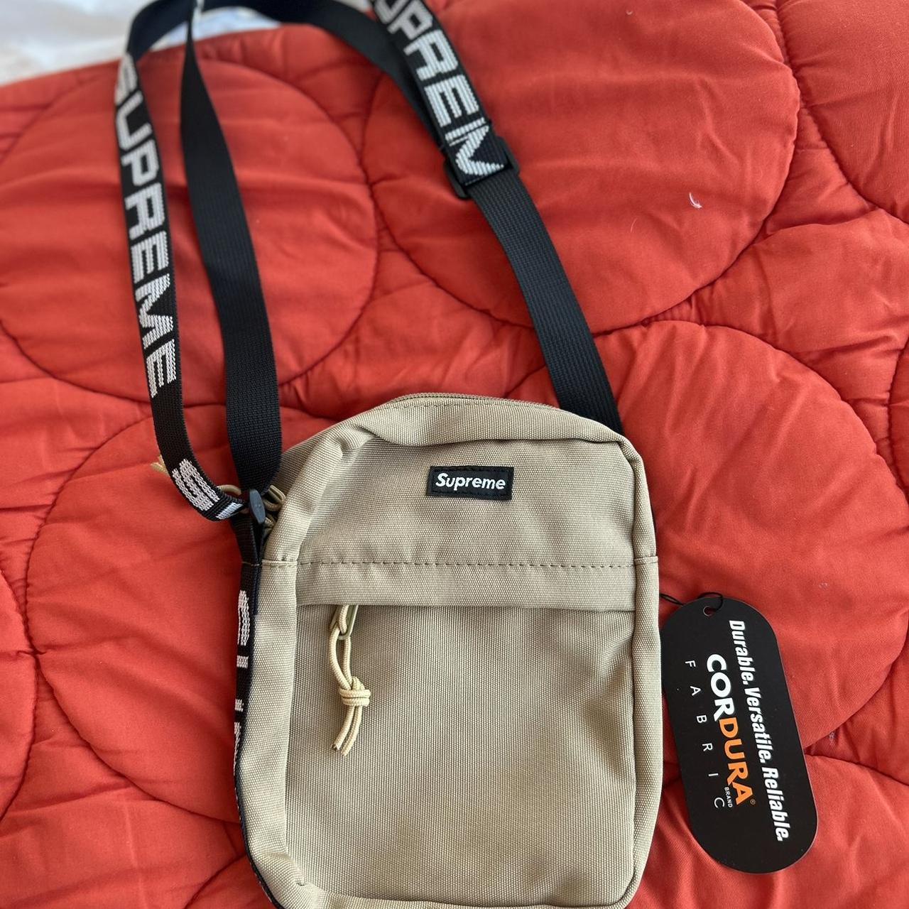 Beige supreme pouch/ man bag/ bumbag Supreme Brand... - Depop