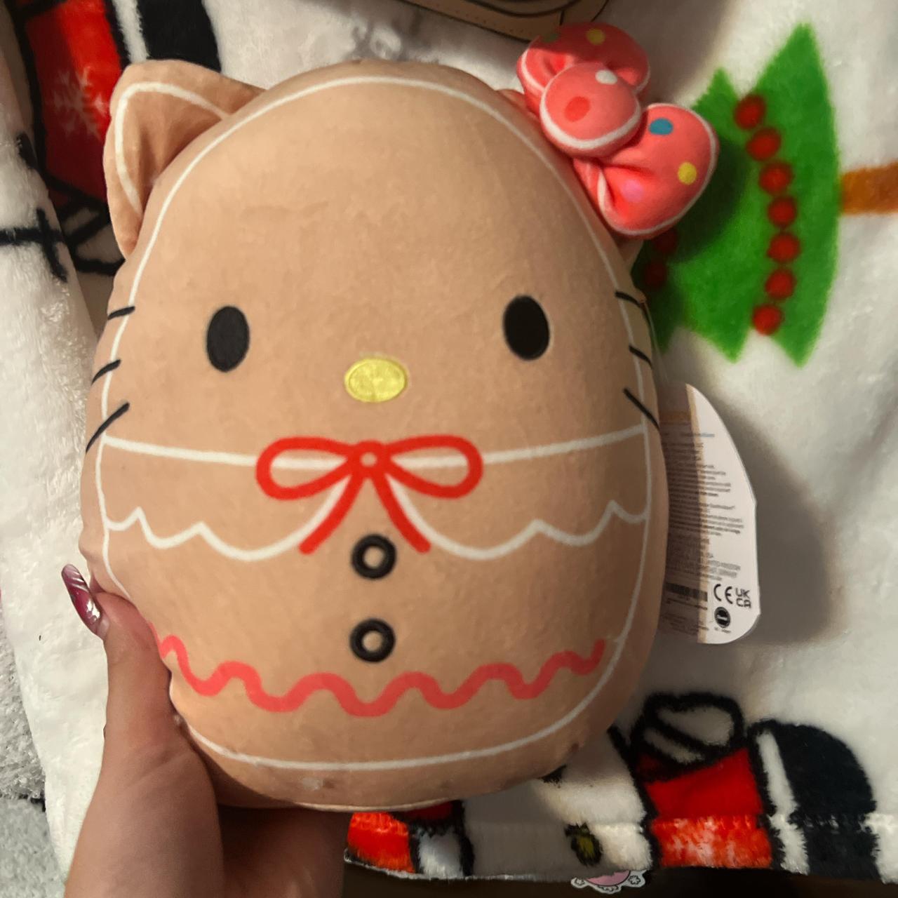 hello kitty gingerbread squishmallow plush price is... - Depop