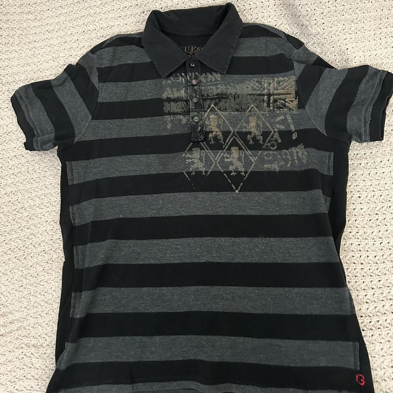 y2k affliction type polo‼️ SIZE : L (fits like... - Depop
