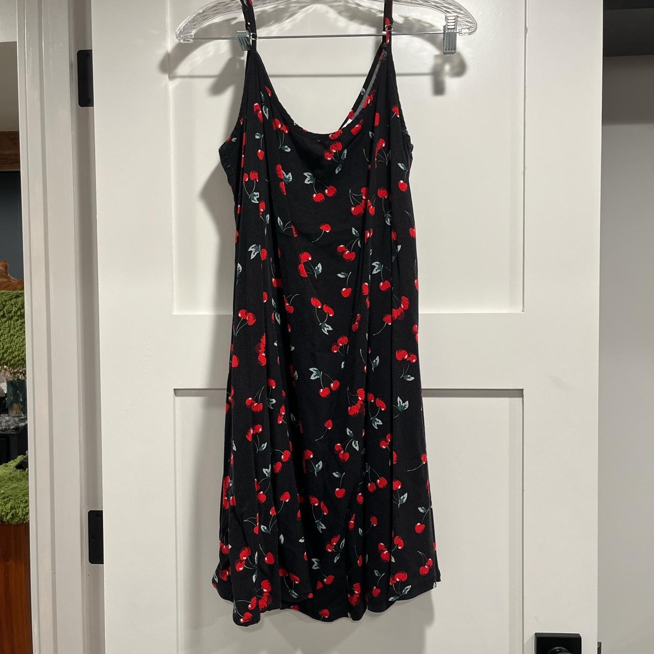 🍒 Cherry Dress Fits like an M. Features: flowy... - Depop