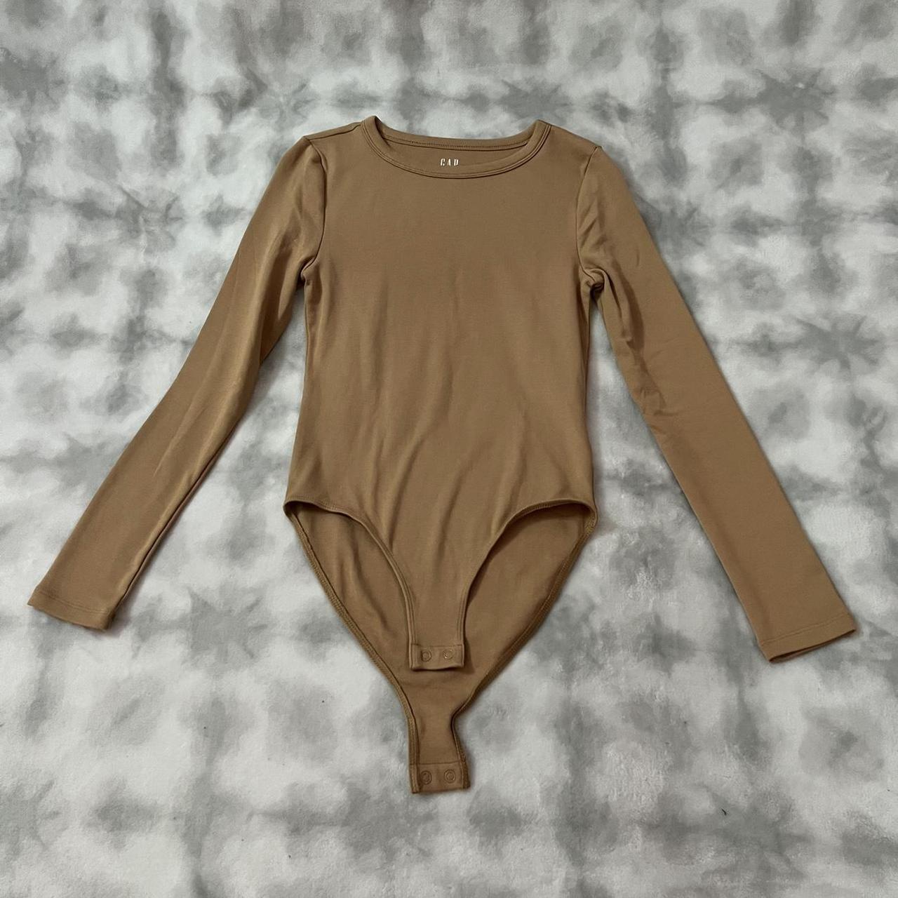 tan bodysuit brand: Gap size xsmall... - Depop
