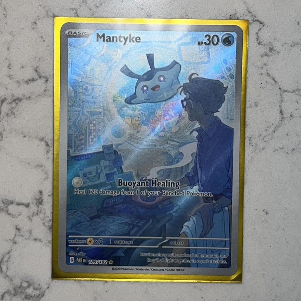 ~ Mantyke Pokemon Raging Surf Rare #pokemon #holo... - Depop