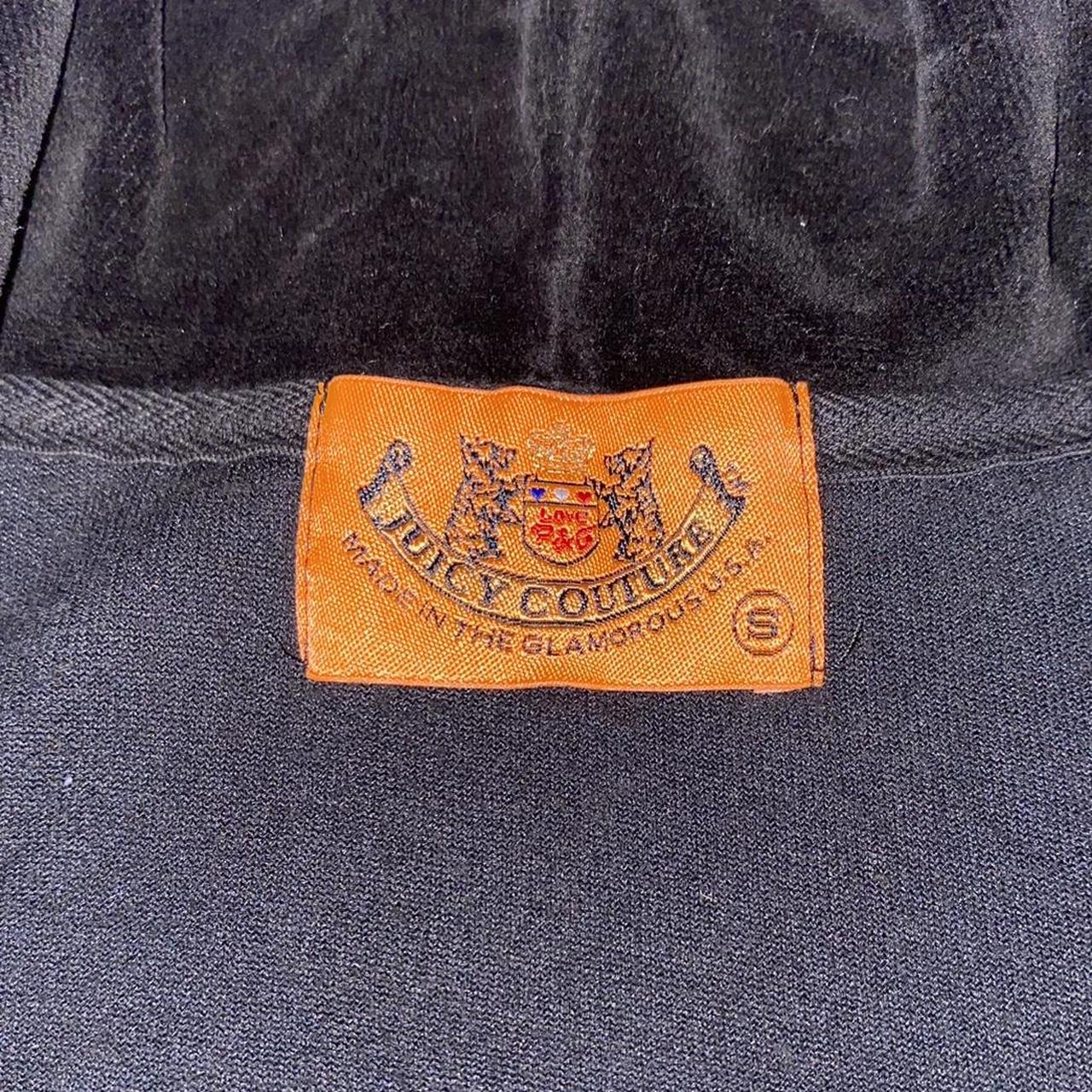Juicy Couture Juicy Couture Black Womens Zip Up Depop