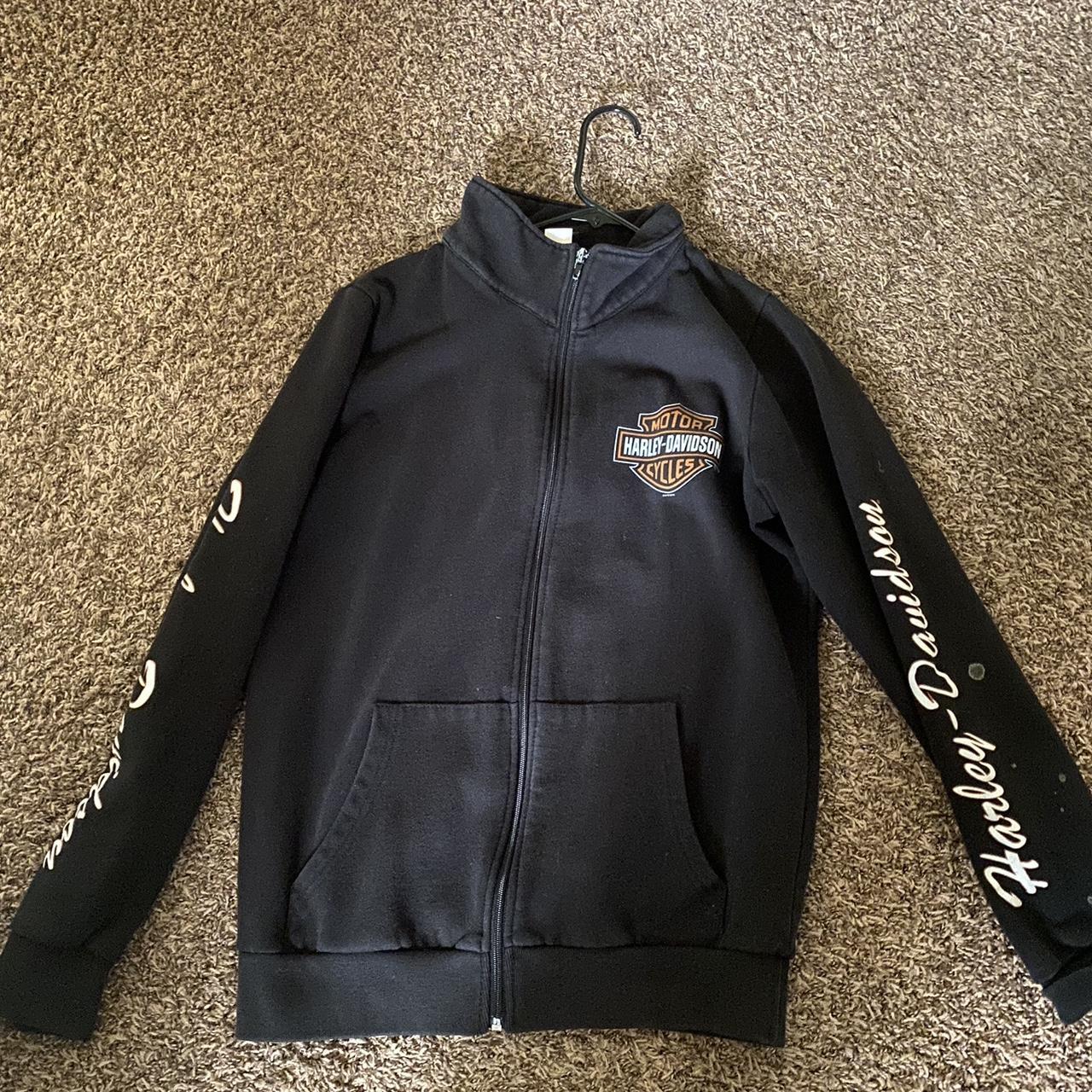 Harley davidson turtle neck zip up XL - Depop