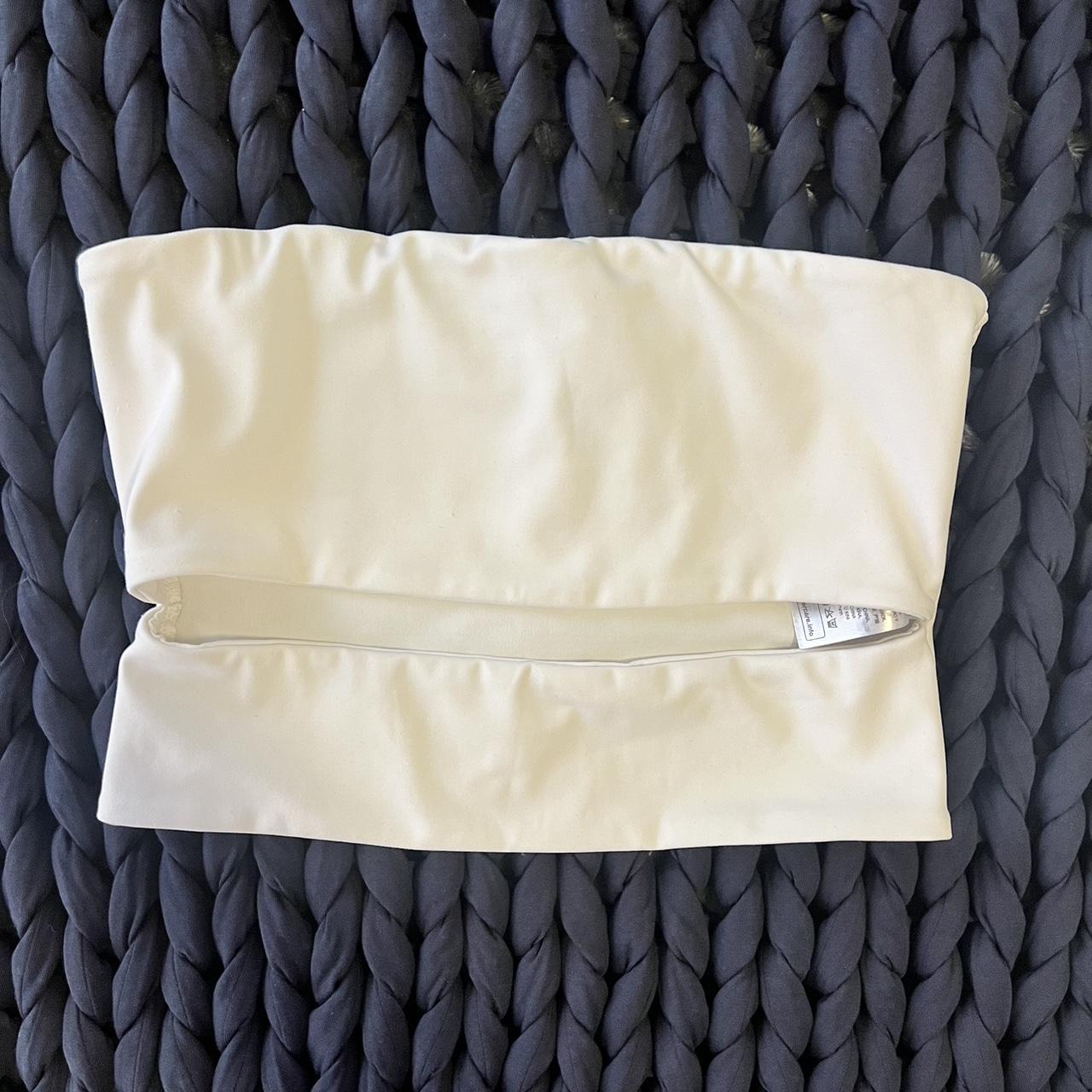 EDIKTED cut out tube top crop white | Depop