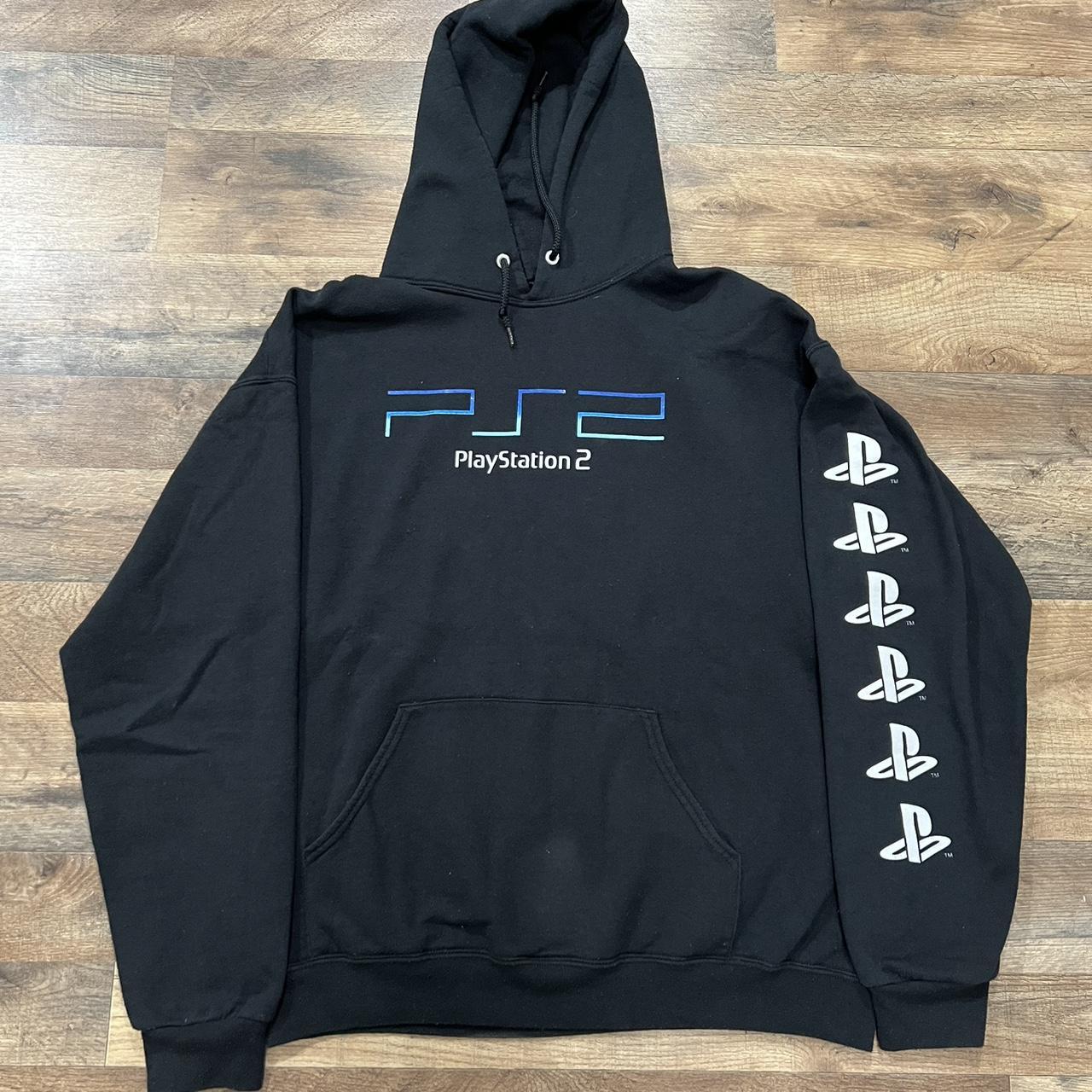 vintage ps2 hoodie L fits like medium fire piece - Depop