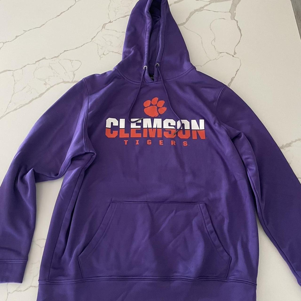 Colosseum purple clemson tigers hoodie #clemson... - Depop