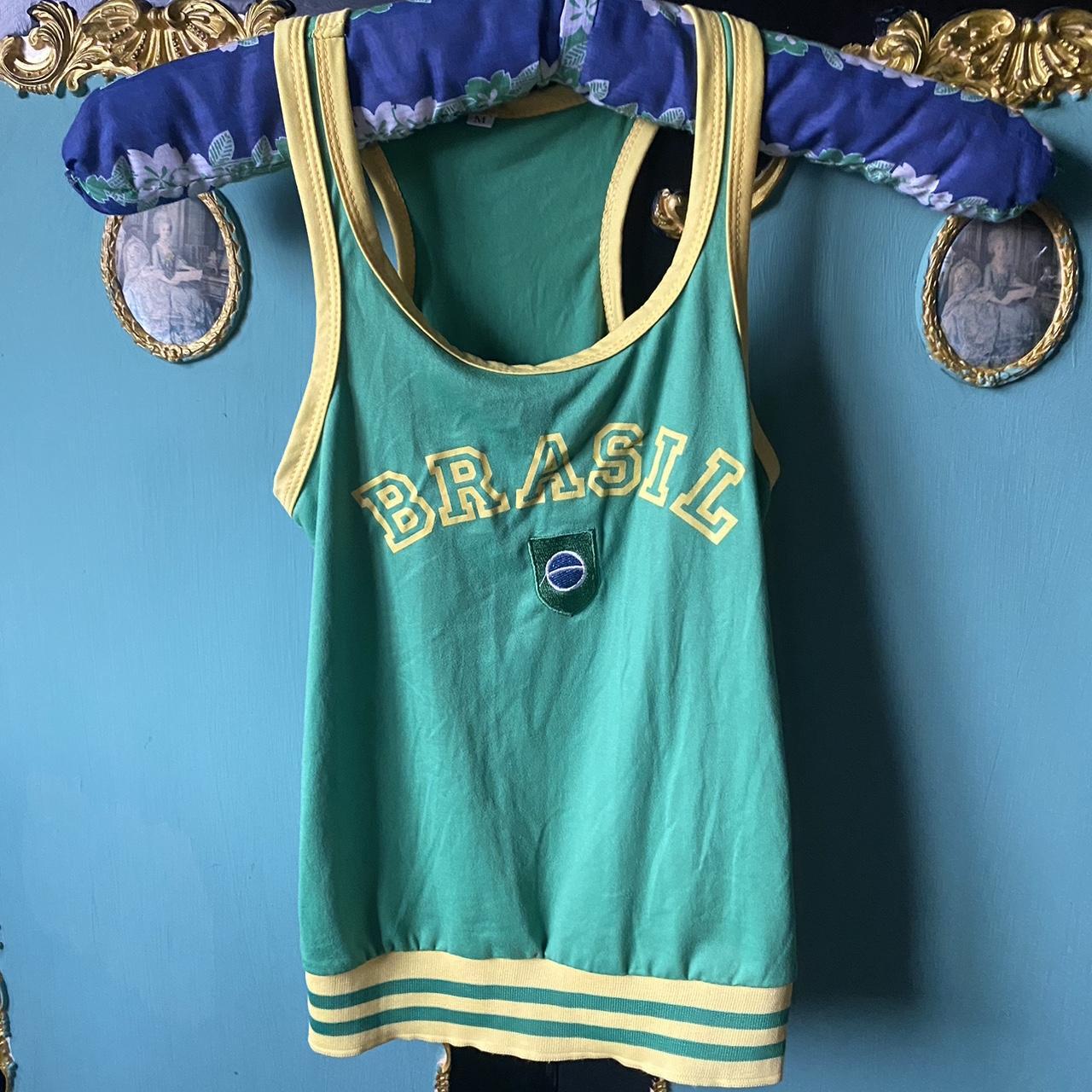 Brasil tank top never worn . So pretty and... - Depop
