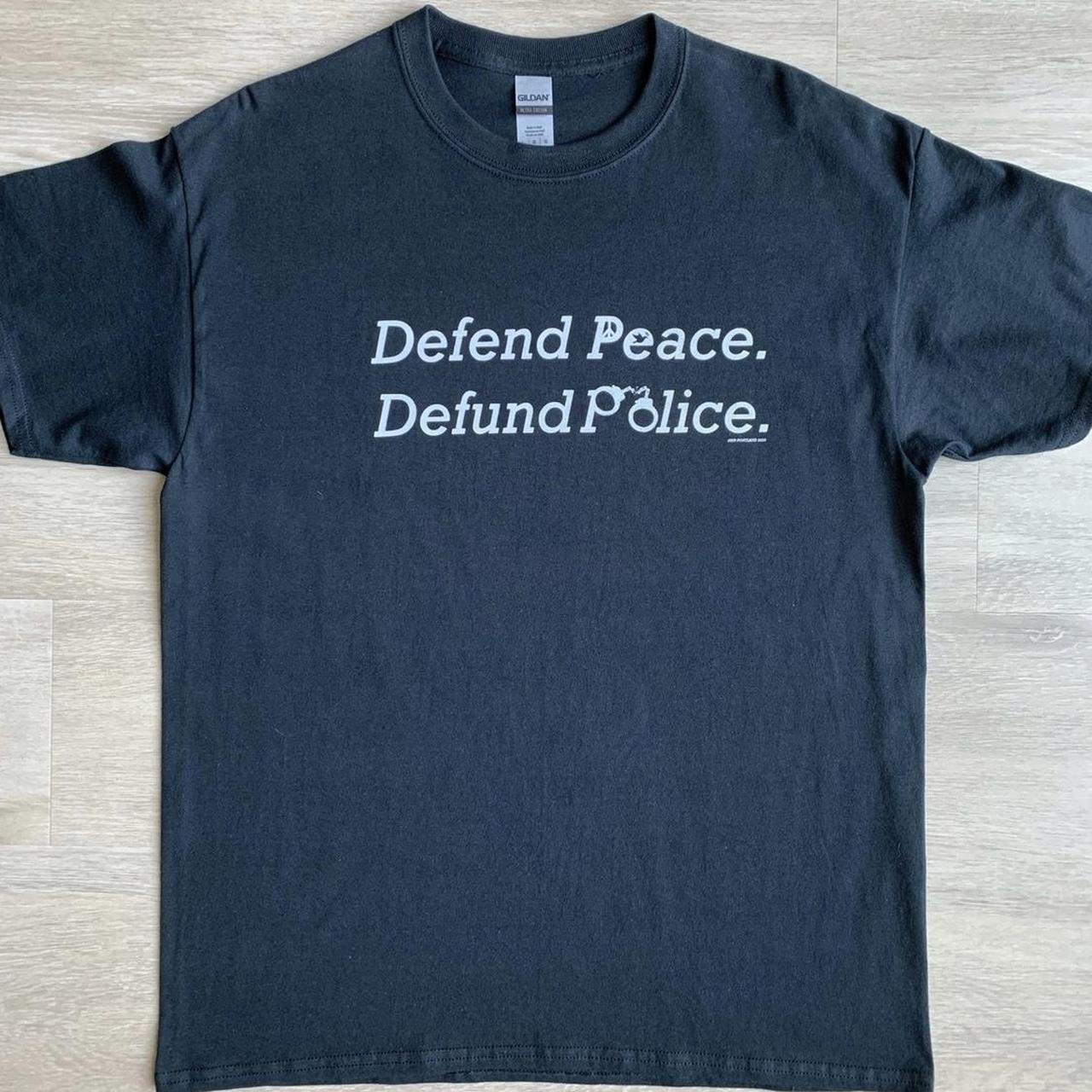 Heir Portland Defend Peace Defund Police Tee Open... - Depop