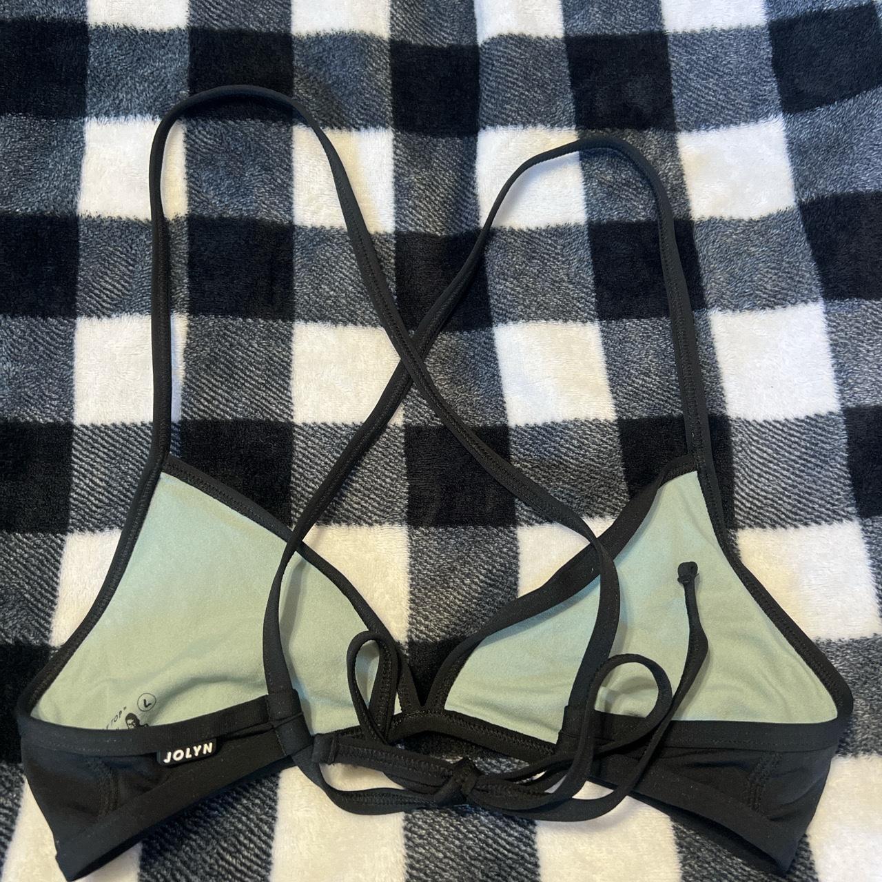 Jolyn swim triangle top Size large Worn one in... - Depop