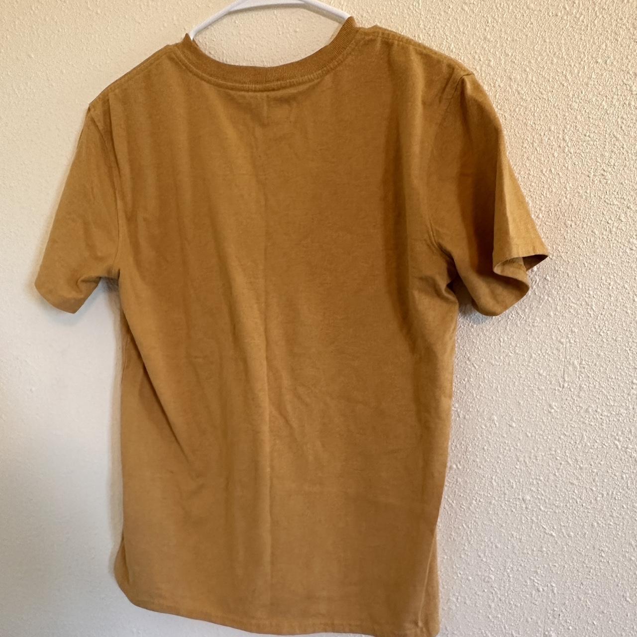 Mustard women’s Carhartt tee size small - med Super... - Depop