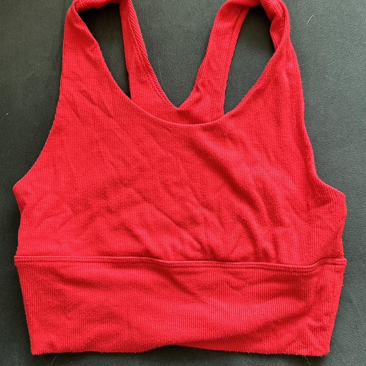 Bright Red Joah Brown Tank Cute small tank that is... - Depop