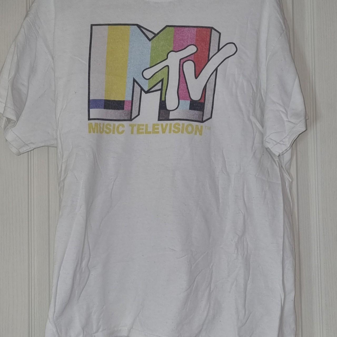 White MTV T-Shirt - Depop