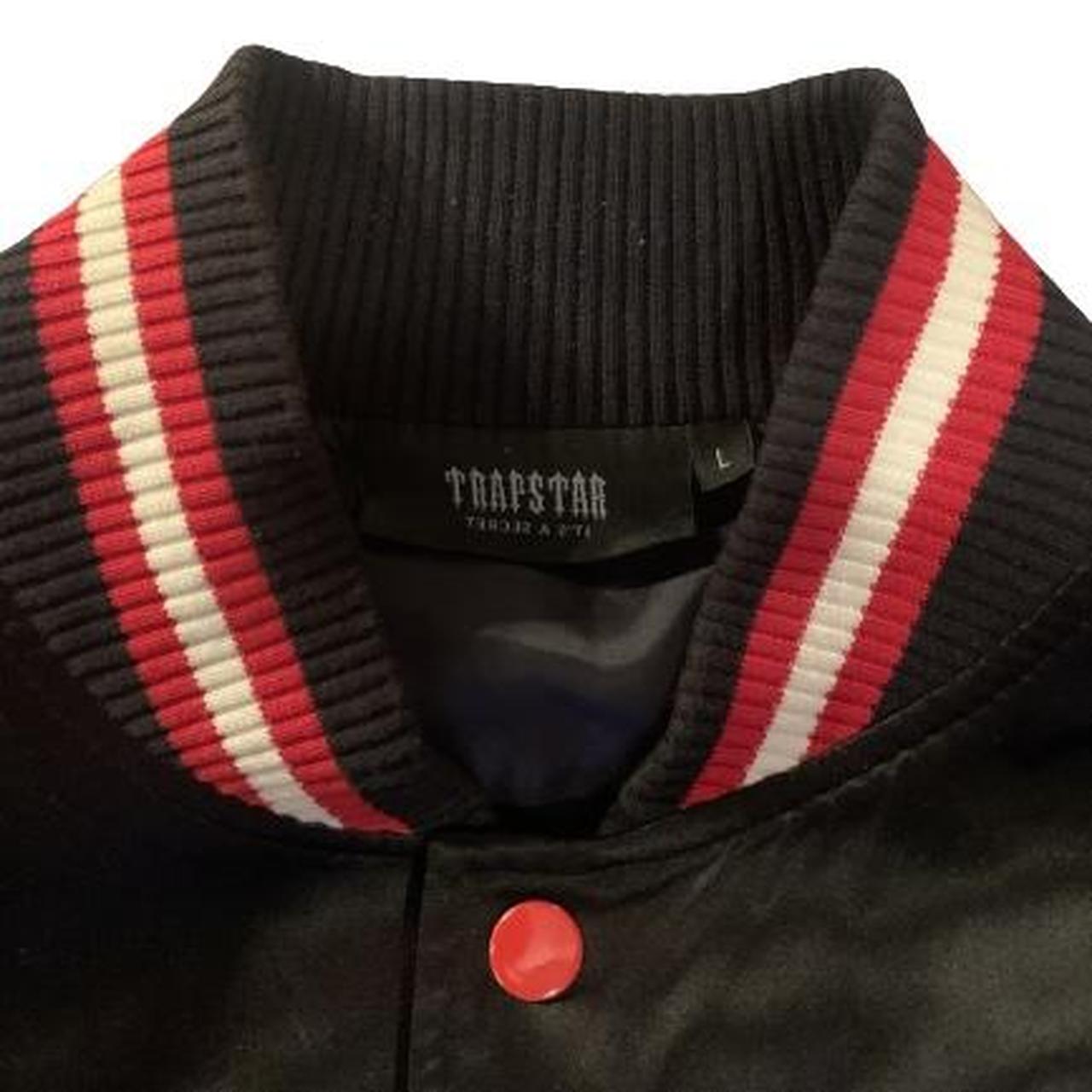 Rare red trapstar bomber jacket/stadium... - Depop