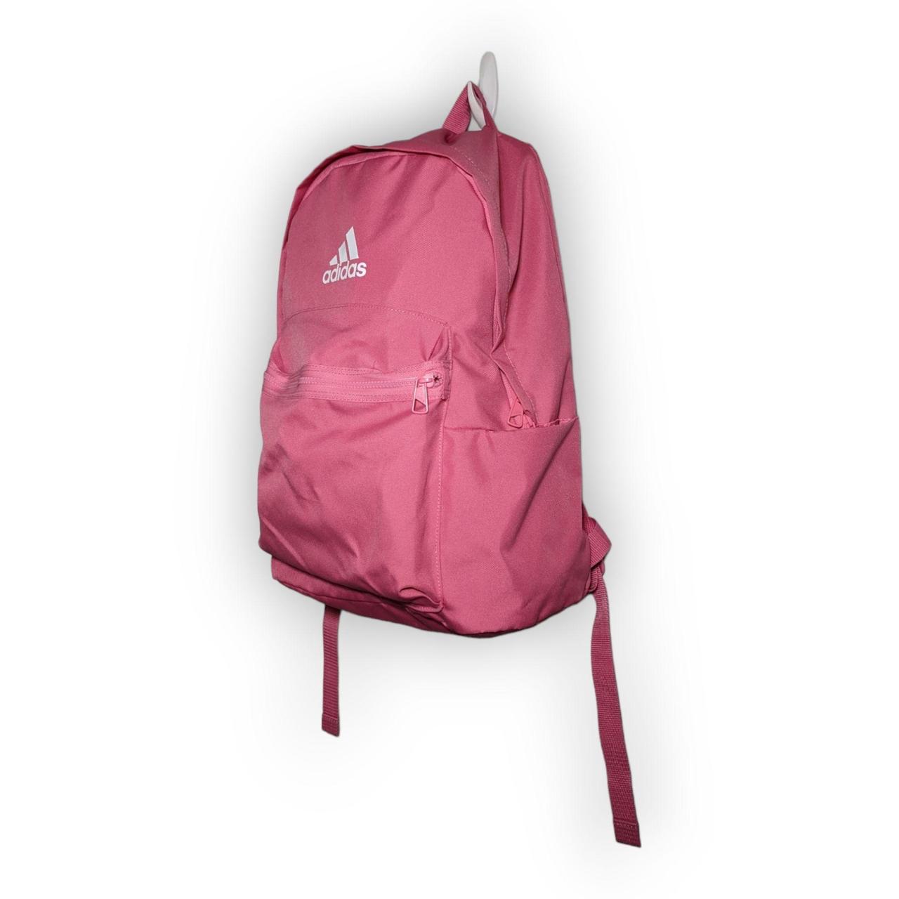Adidas Women's Pink Canvas Backpack School College... - Depop