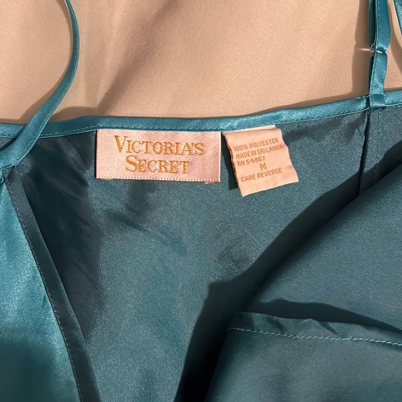 Victoria's Secret Women's Green and Blue Pajamas | Depop