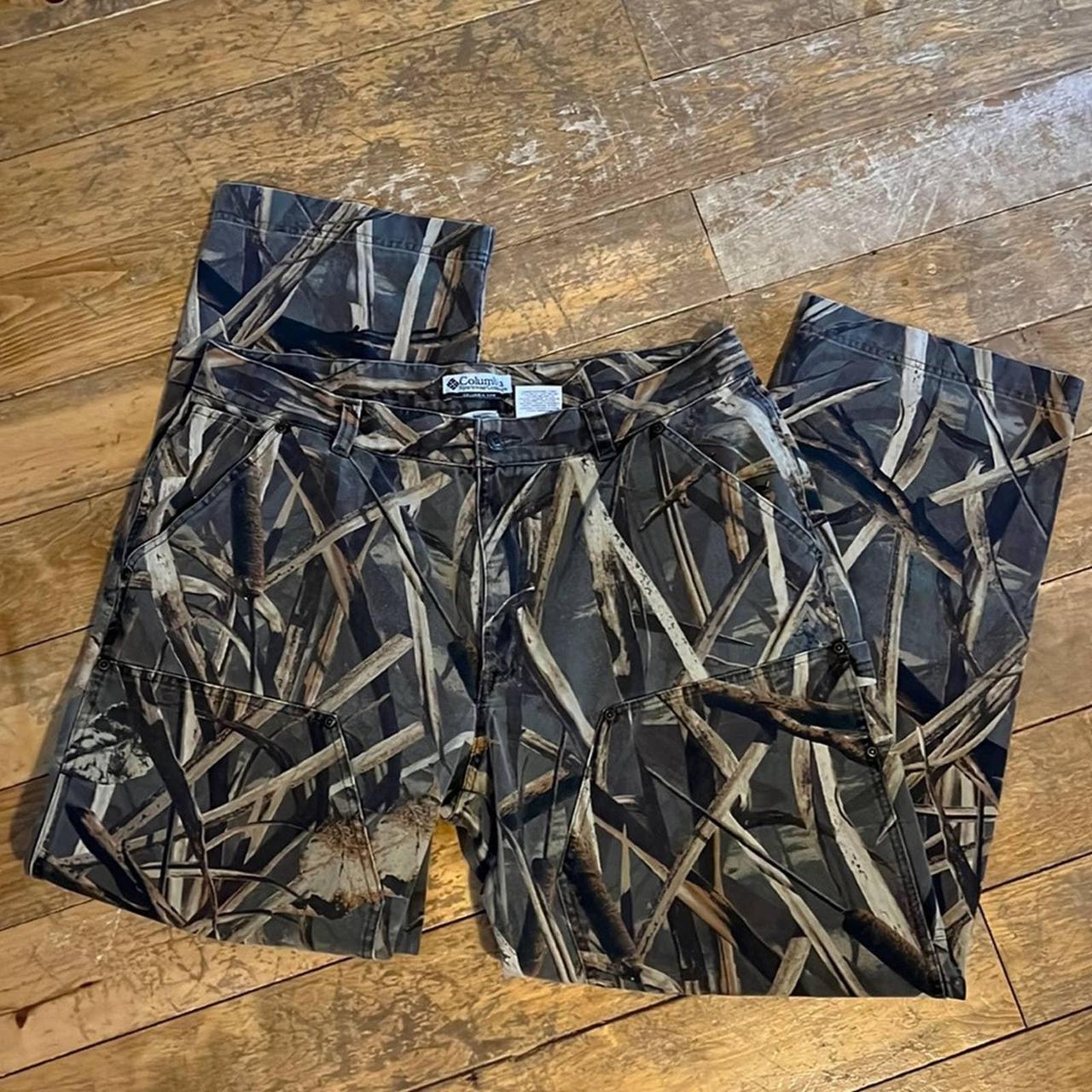 mens columbia heavy duty camo pants 38 waist thick... - Depop