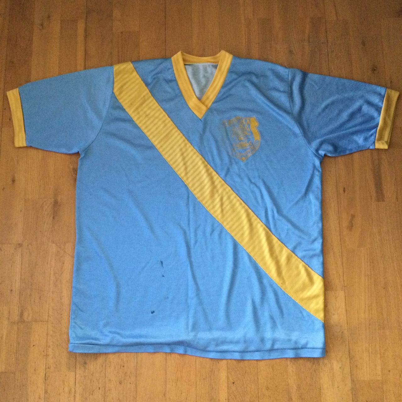 1970s Vintage Puebla FC Soccer Futbol Kit Jersey M L... - Depop
