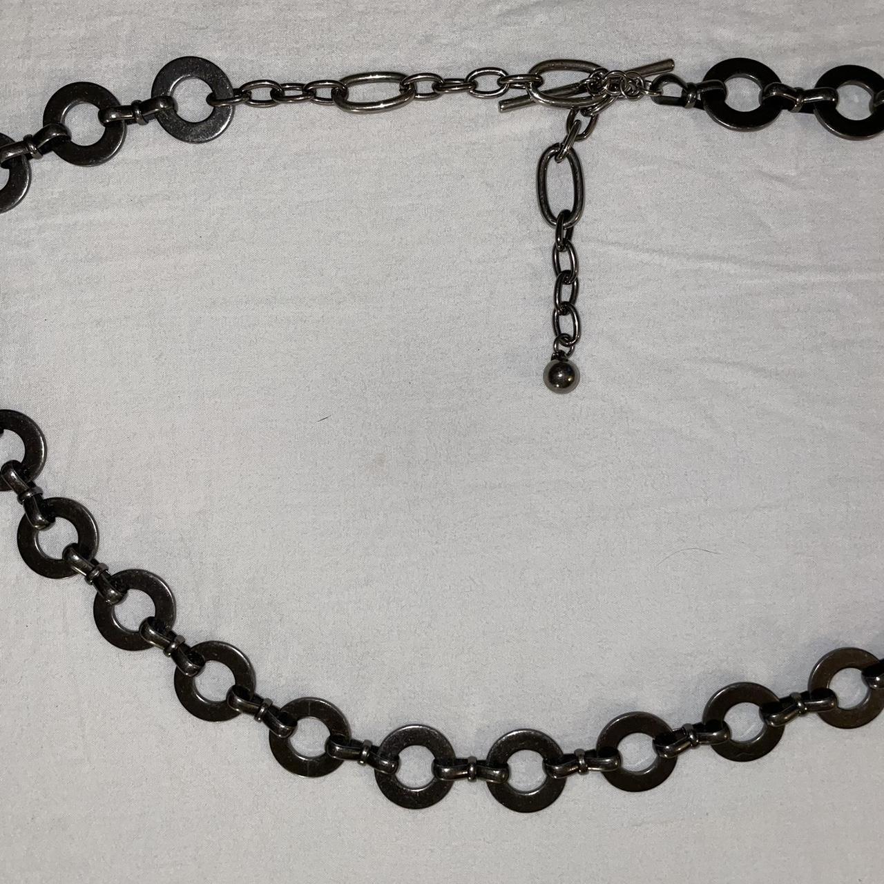 Dark Metallic Liz Claiborne Chain Belt Waist: 34“ 38“ - Depop