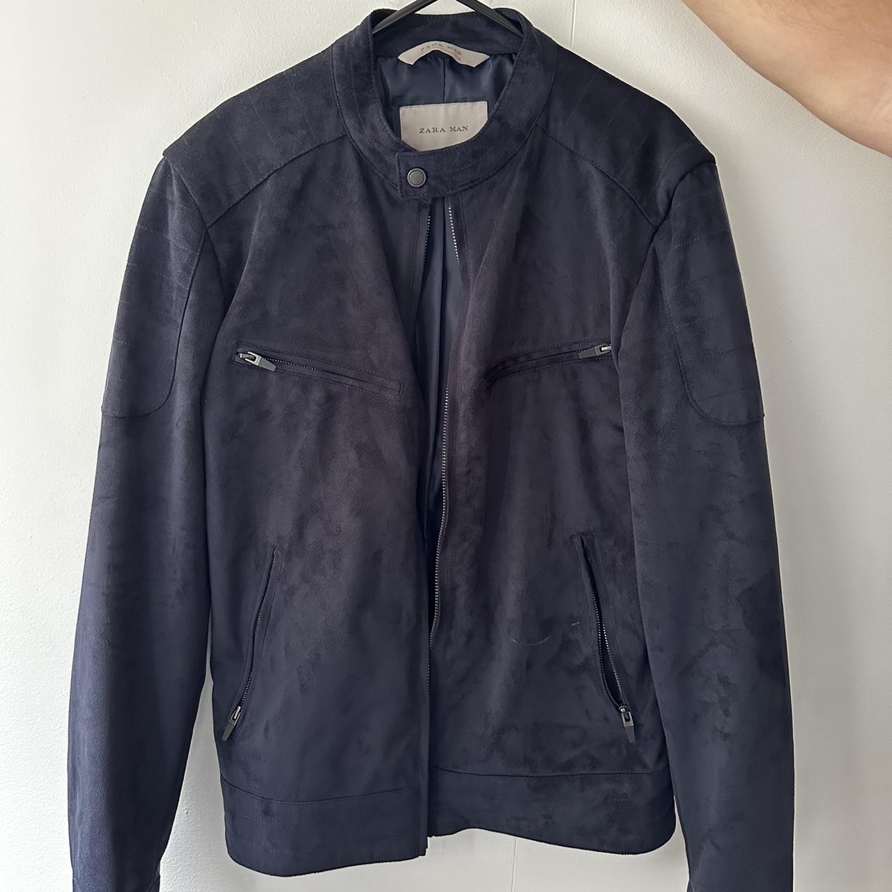 Men’s Zara suede feel jacket Size - small men’s 40... - Depop