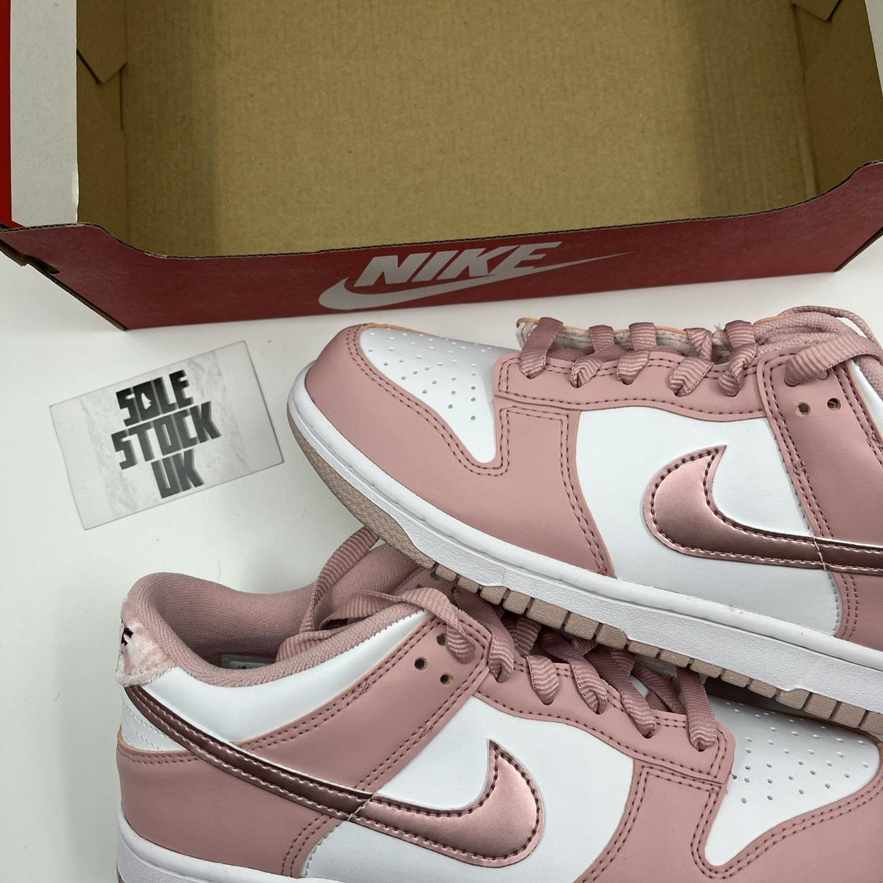 Nike dunk low pink velvet GS Brand new in box (no... - Depop