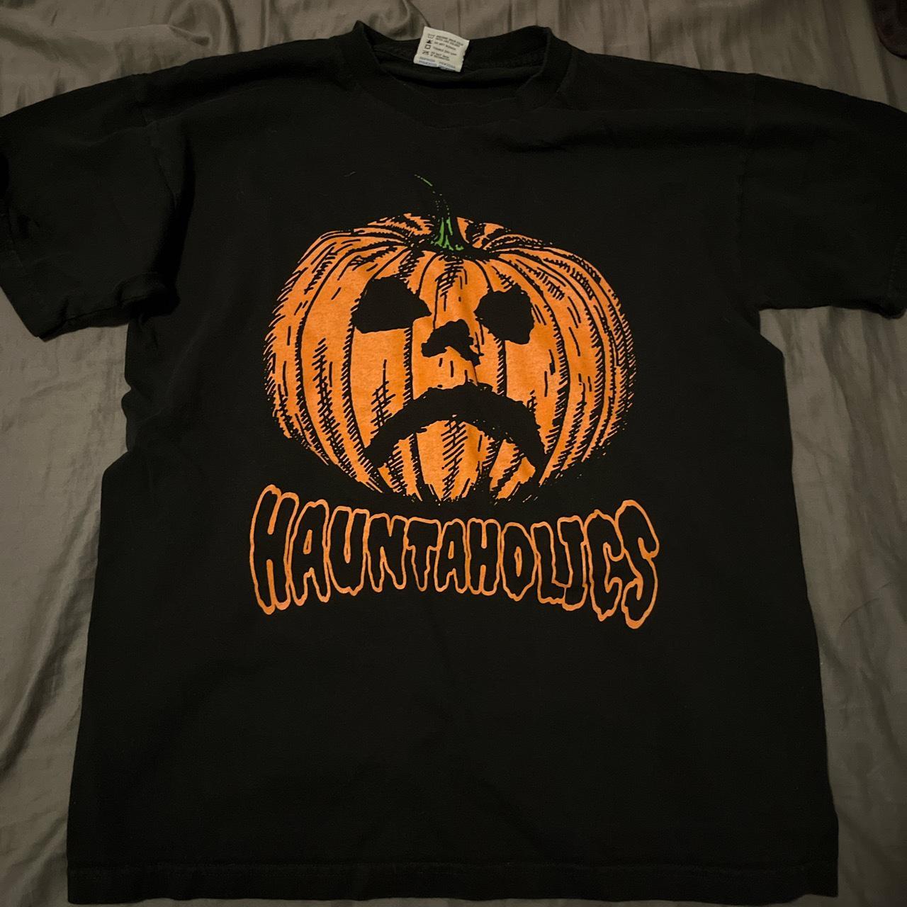hauntaholics pumpkin t one of the cooler prices of... - Depop