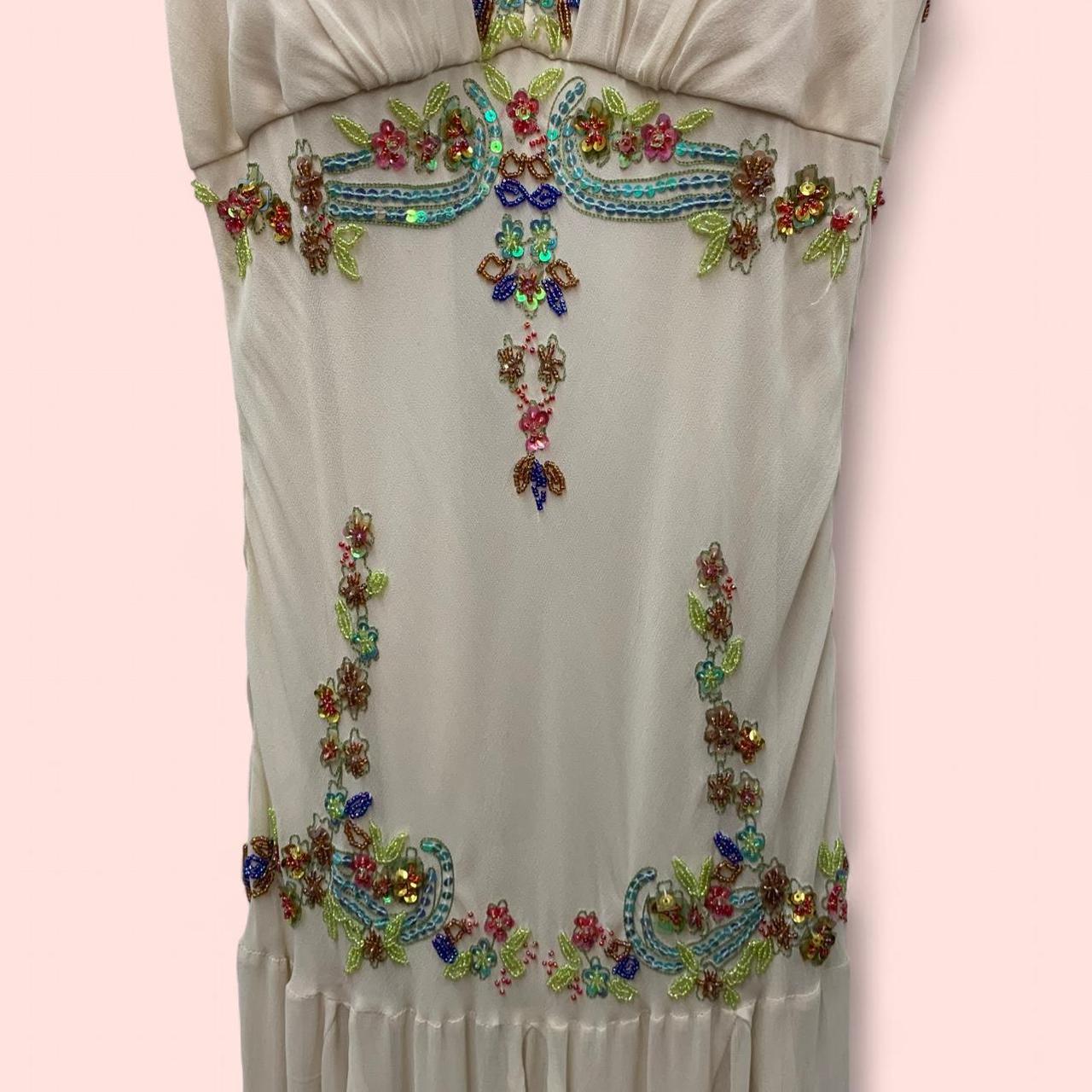 SUE WONG NOCTURNE FAIRY DRESS Cream and... | Depop