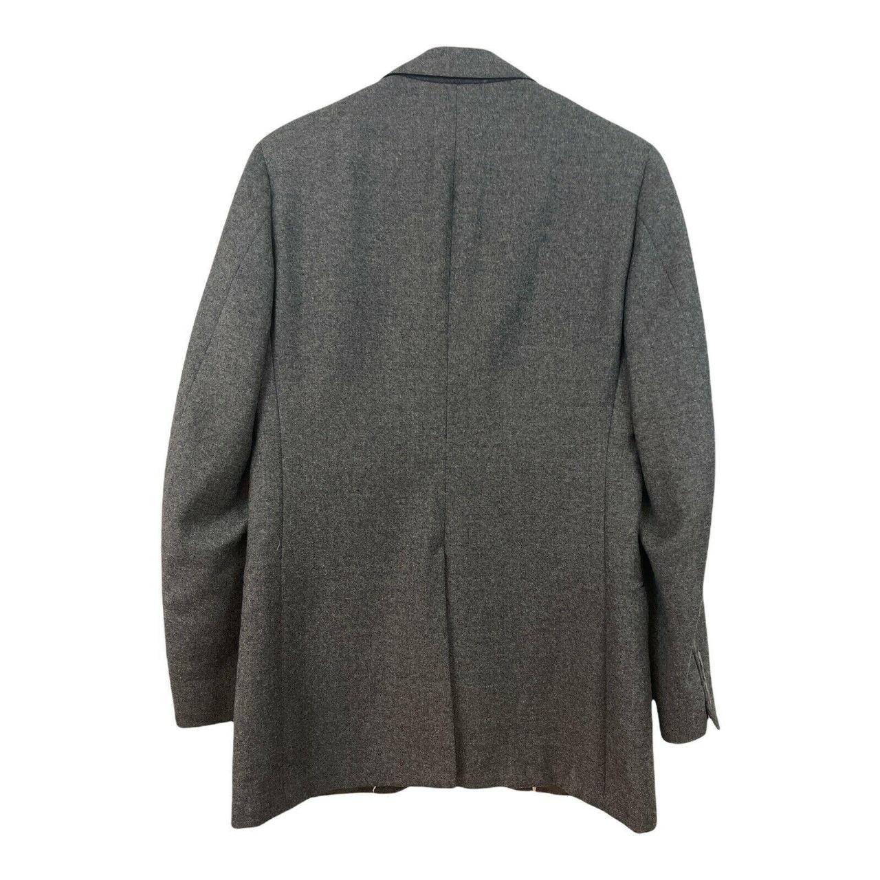 STANLEY BLACKER Vtg Gray Wool Blazer Jacket Men's... | Depop