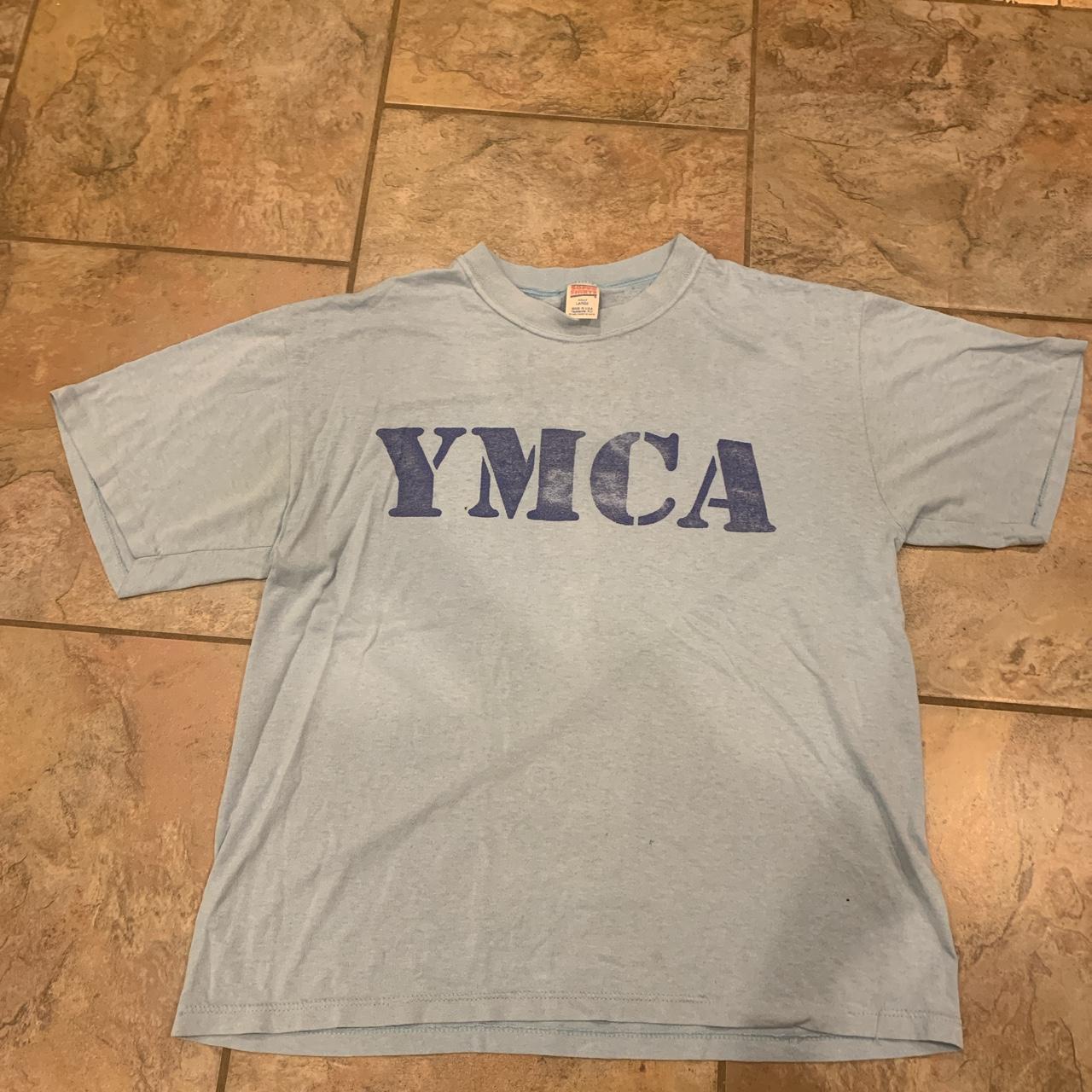 VTG YMCA shirt. 80s. Size Large. 20x24 Shipping:... - Depop