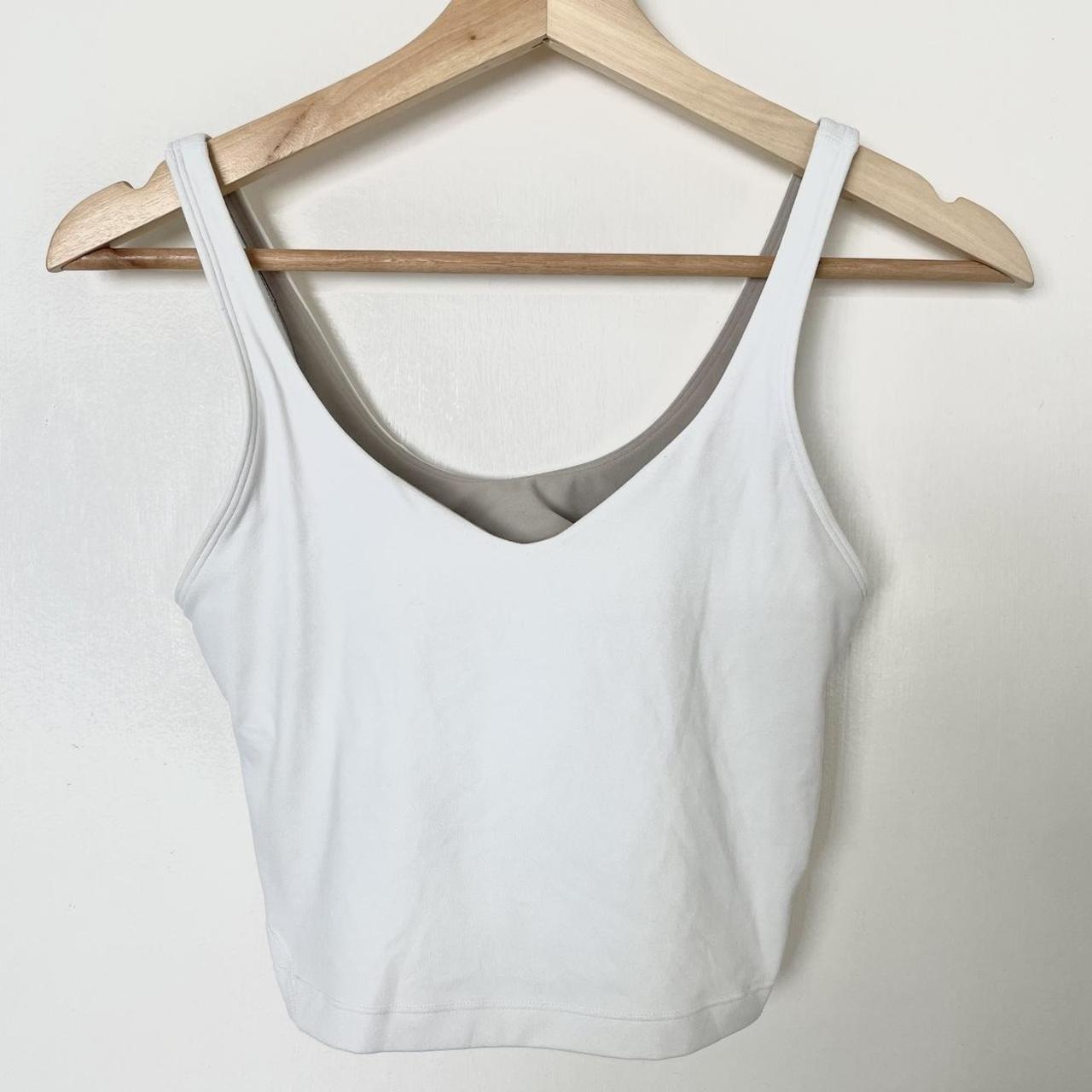 Lululemon white align tank, size 4 Feel free to... - Depop