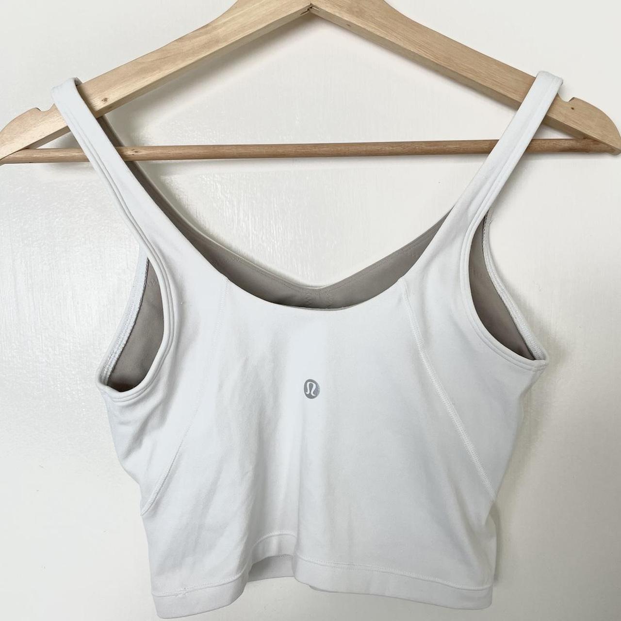 Lululemon white align tank, size 4 Feel free to... - Depop