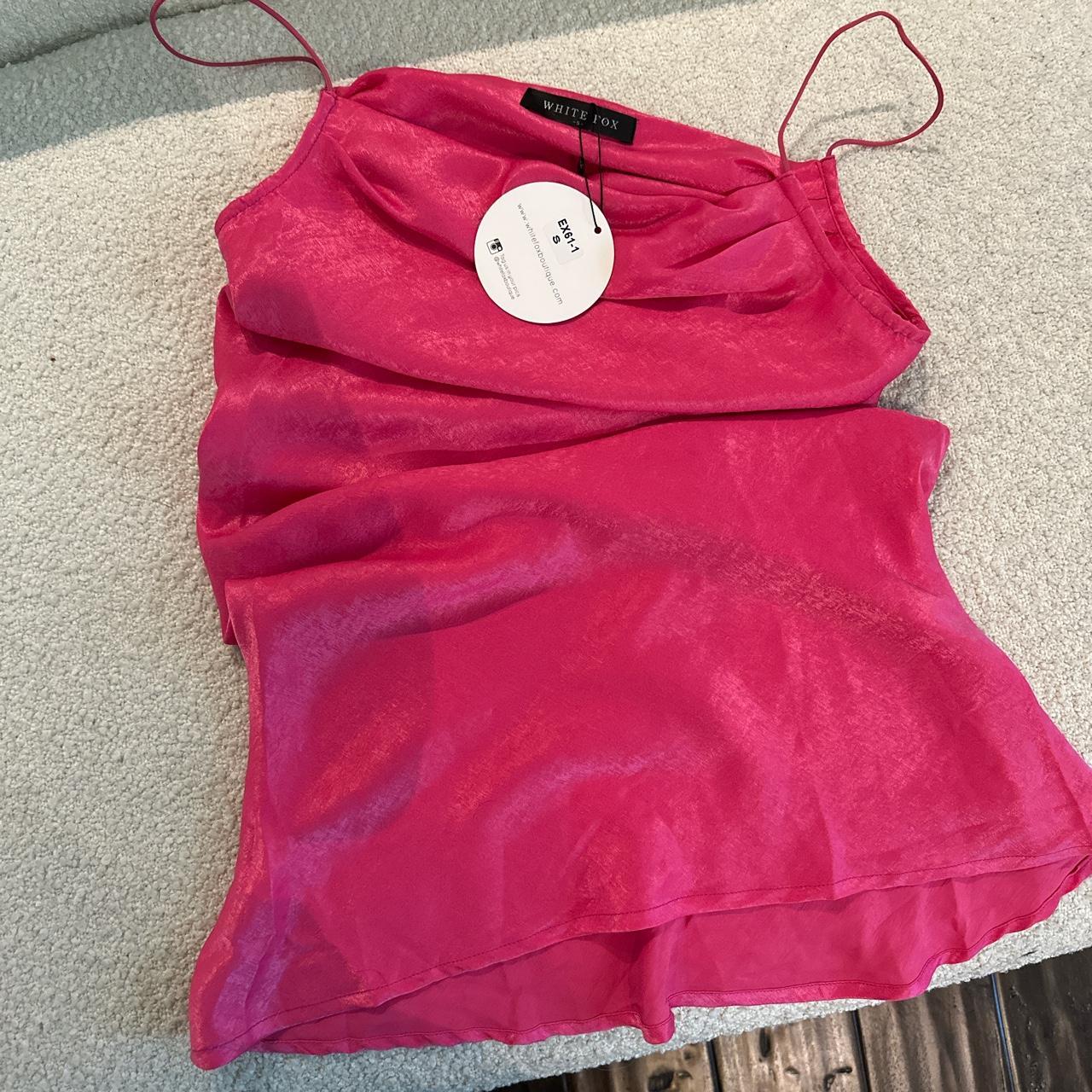 Brand new Pink White fox dress. Size small, with tags. - Depop