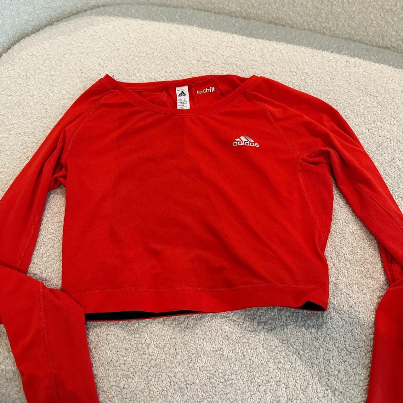 Adidas open back long sleeve workout top. Perfect... - Depop