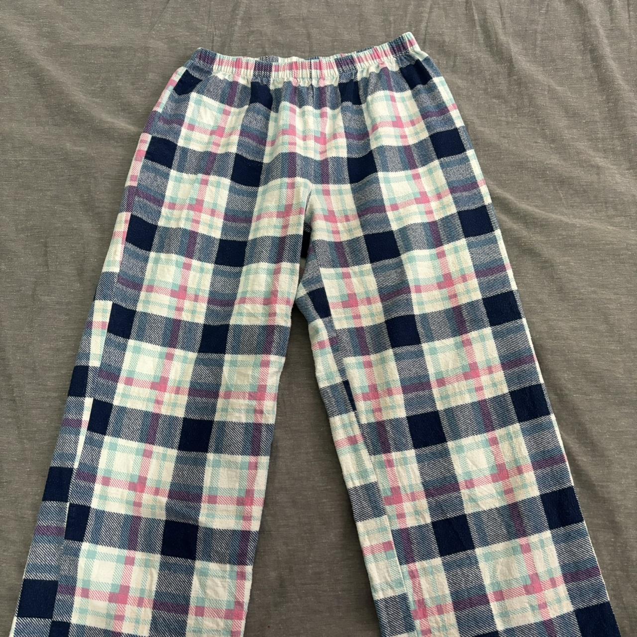 checkered pajama pants - Depop