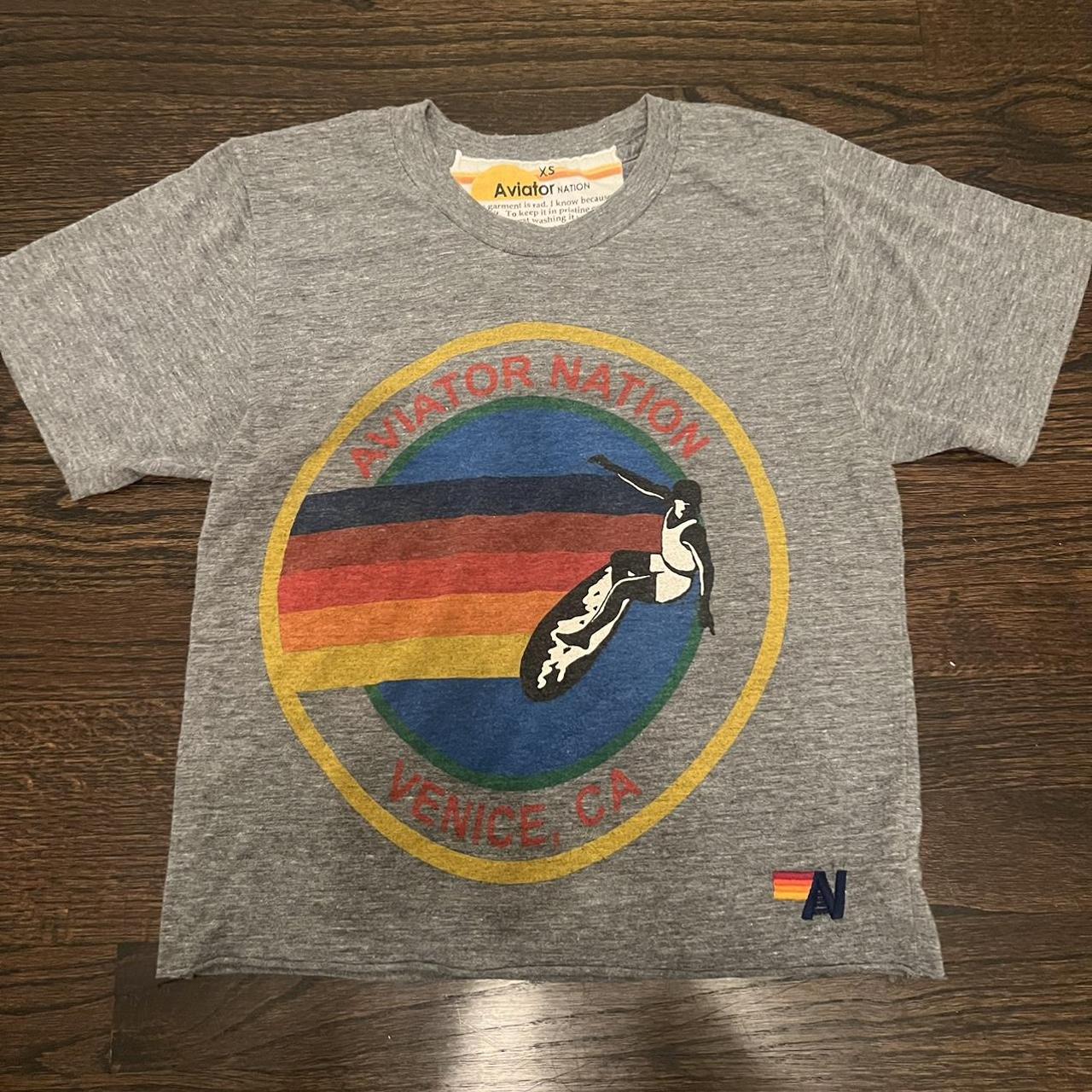 Aviator Nation t- Shirt grey open to offers ... - Depop