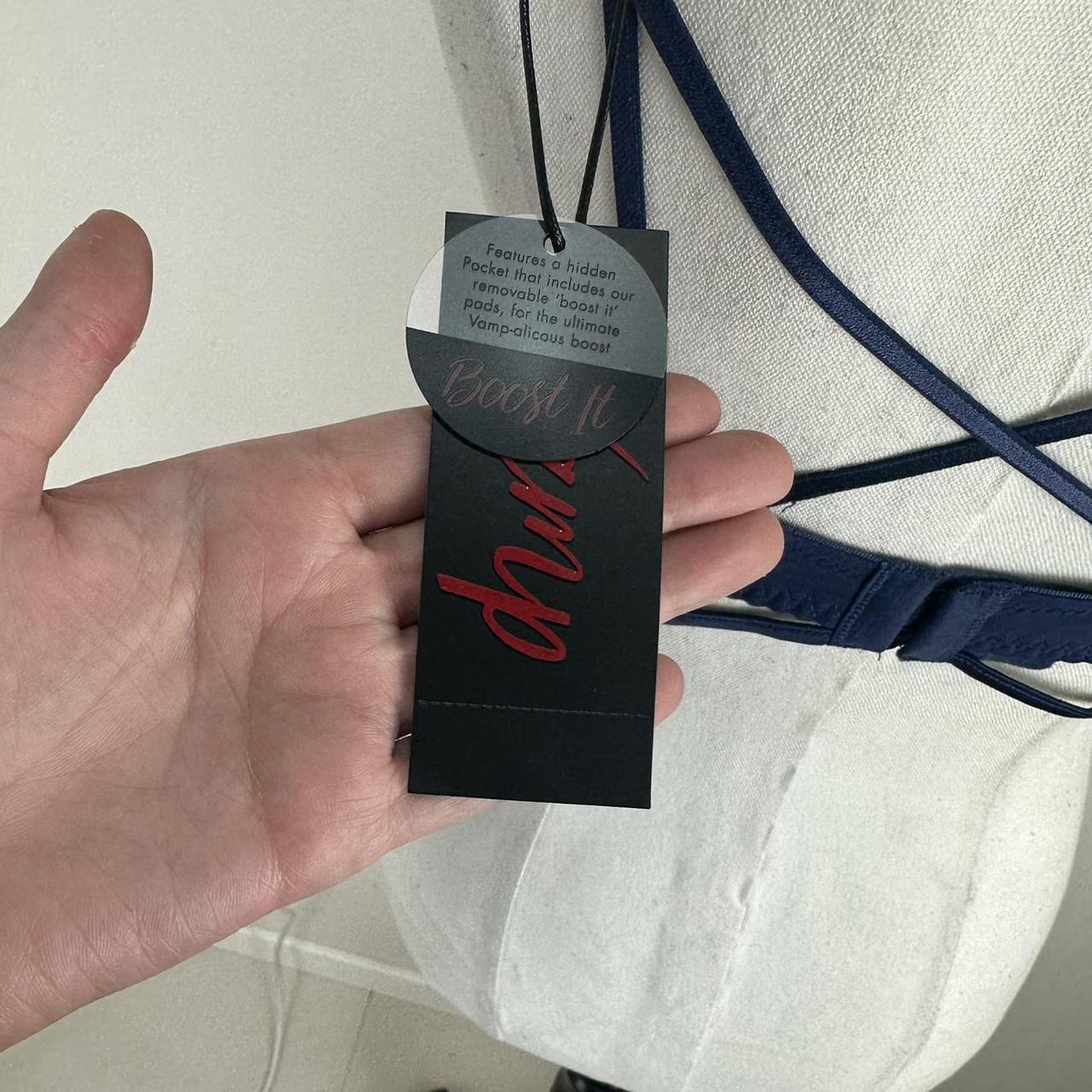 BRAS N THINGS VAMP COLLECTION COBALT BLUE LACE PUSH... - Depop