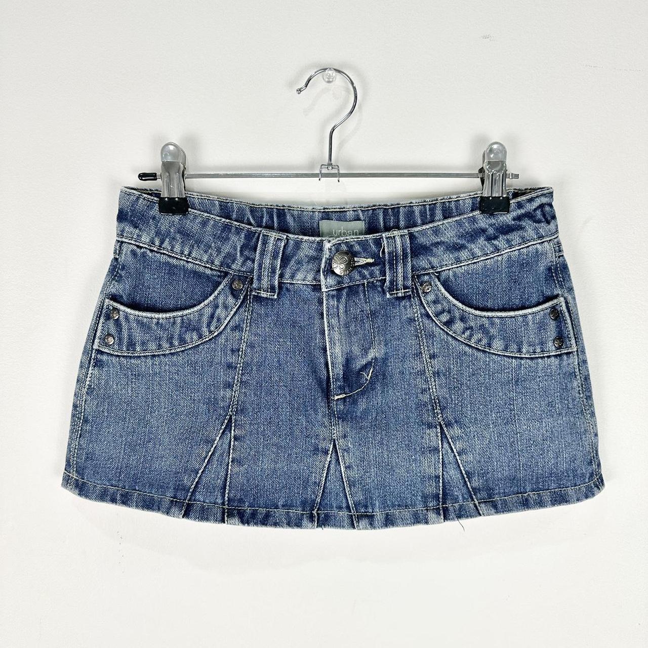 VINTAGE URBAN MICO MINI DENIM SKIRT - 3XS - Depop