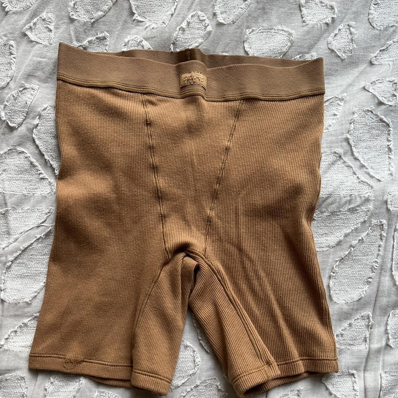 Skims Women's Tan and Brown Boxers-and-briefs | Depop