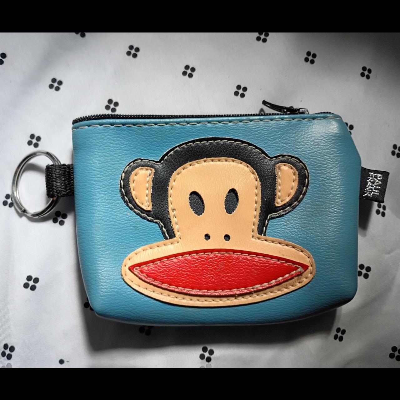Blue and red Paul Frank monkey coin purse #kidcore... | Depop