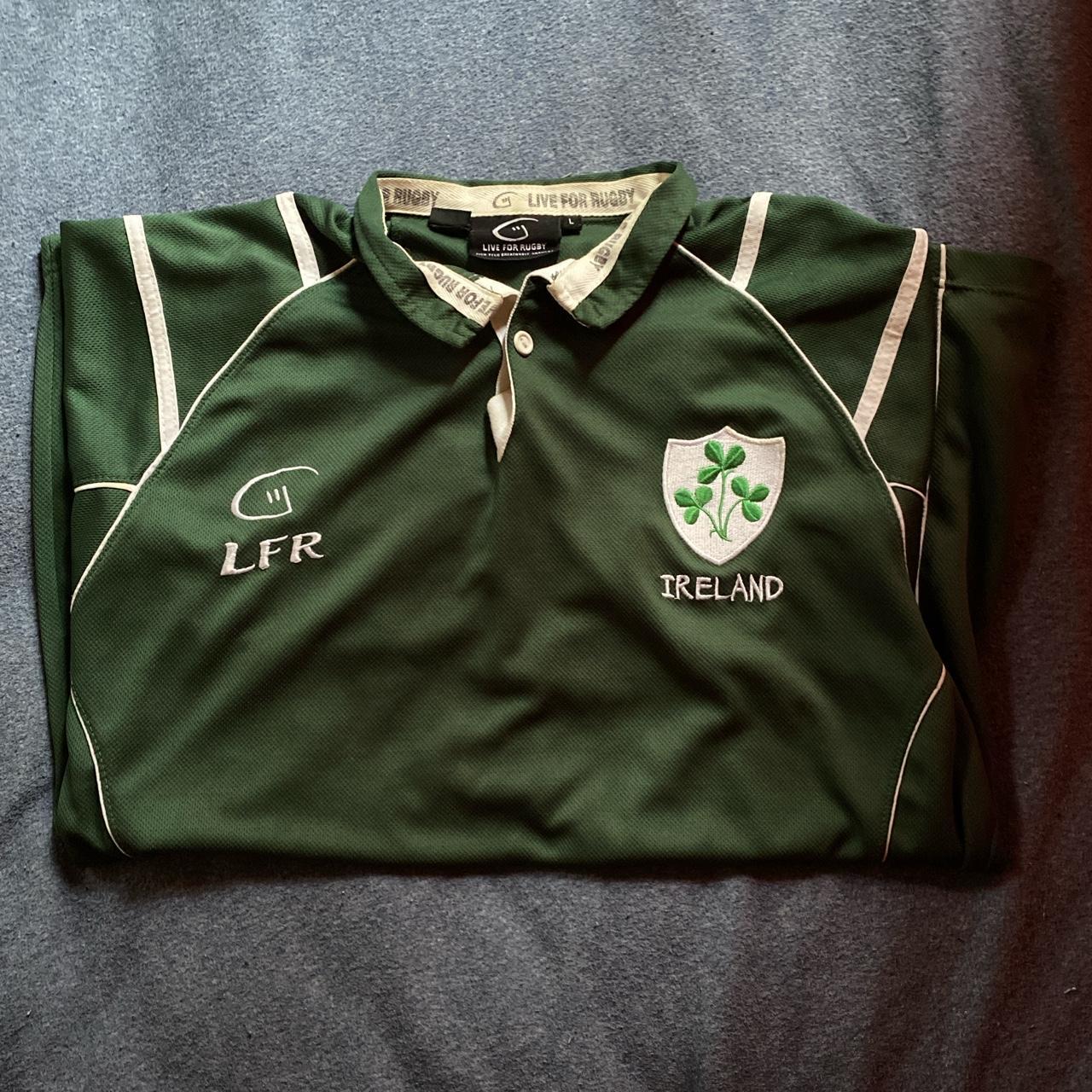 Size Large Ireland Green Rugby Jersey. Lightly Worn.... - Depop