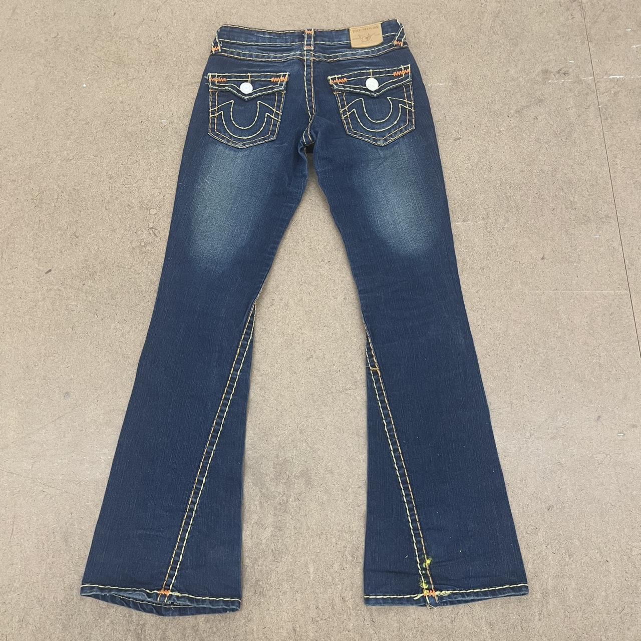 vintage women’s true religion flared jeans made in... - Depop