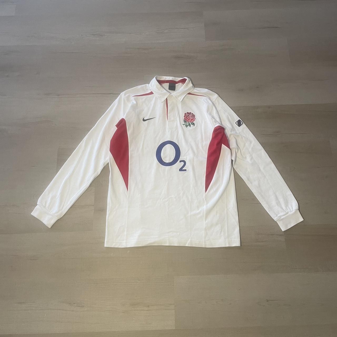 Vintage England rugby Jersey size L 23 x 29 - Depop