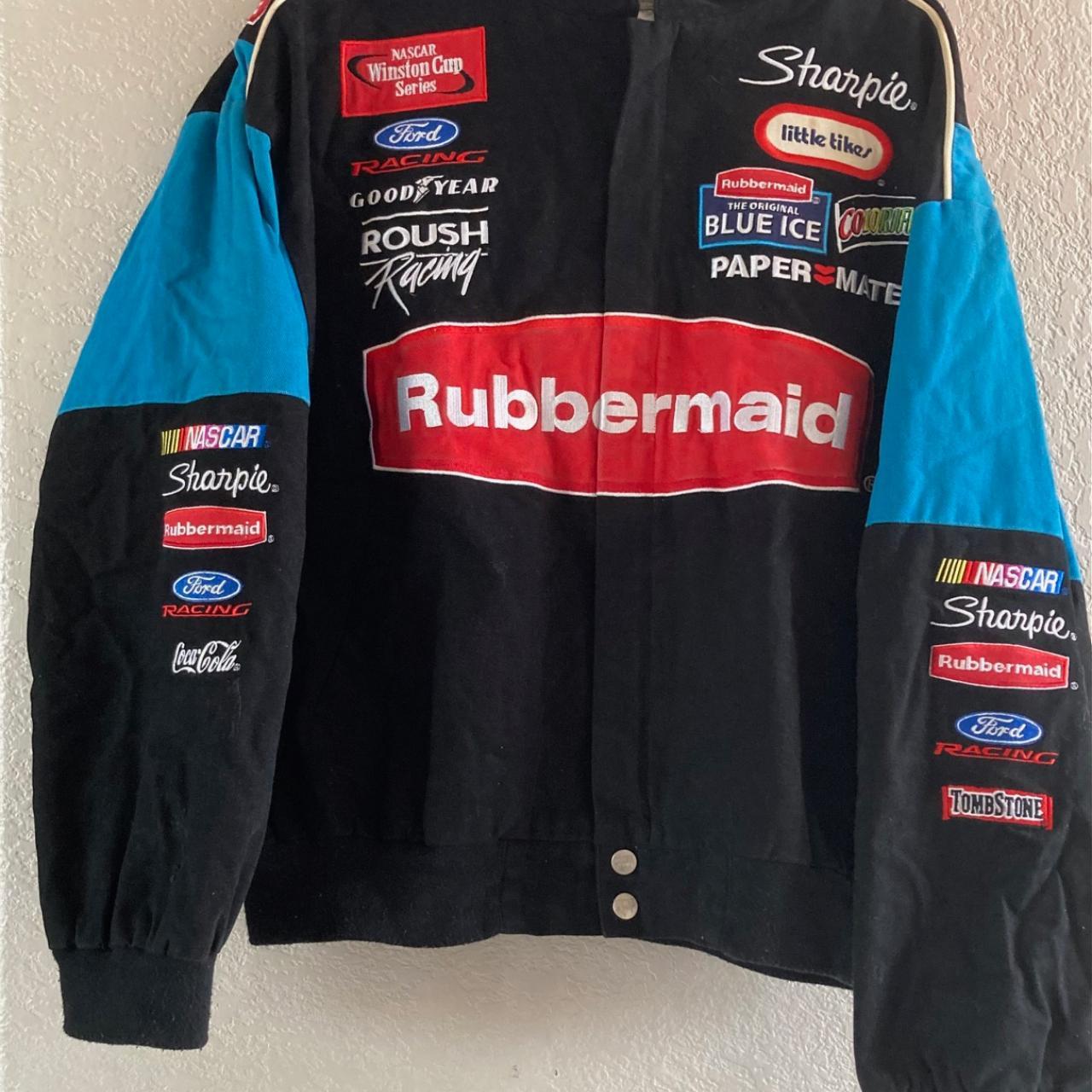 NASCAR Roush Racing Kurt Busch Rubbermaid Jacket ... | Depop