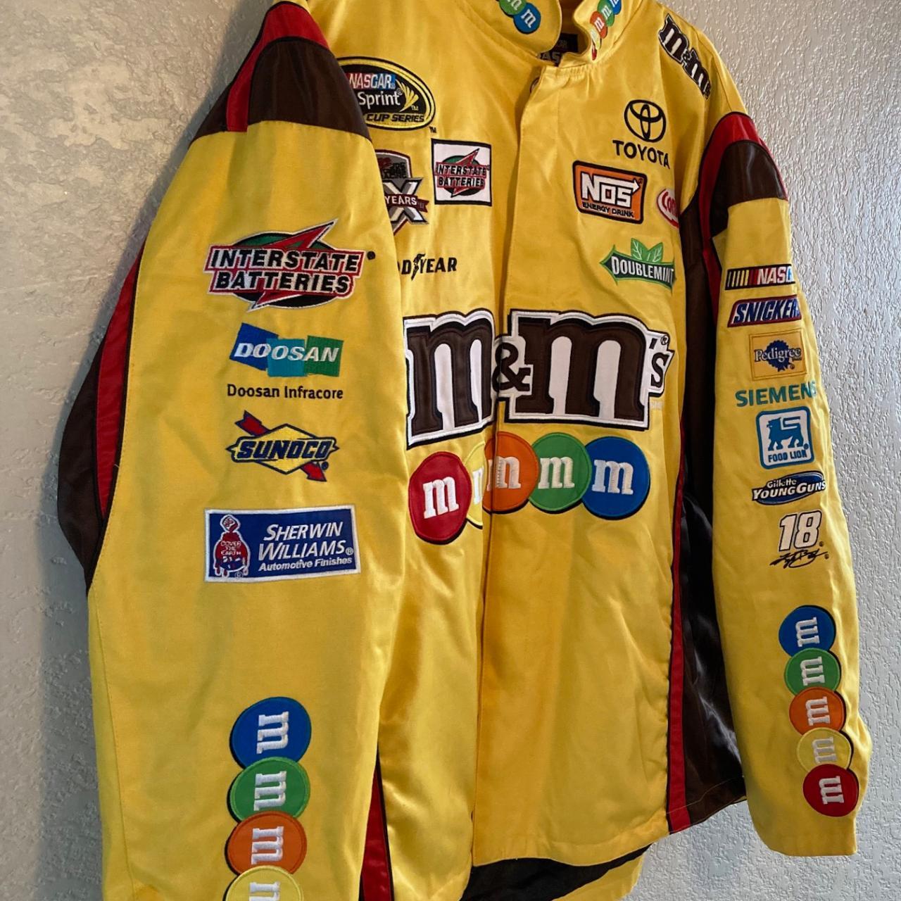 NASCAR Chase Authentics Kyle Busch M&M Jacket Size... - Depop