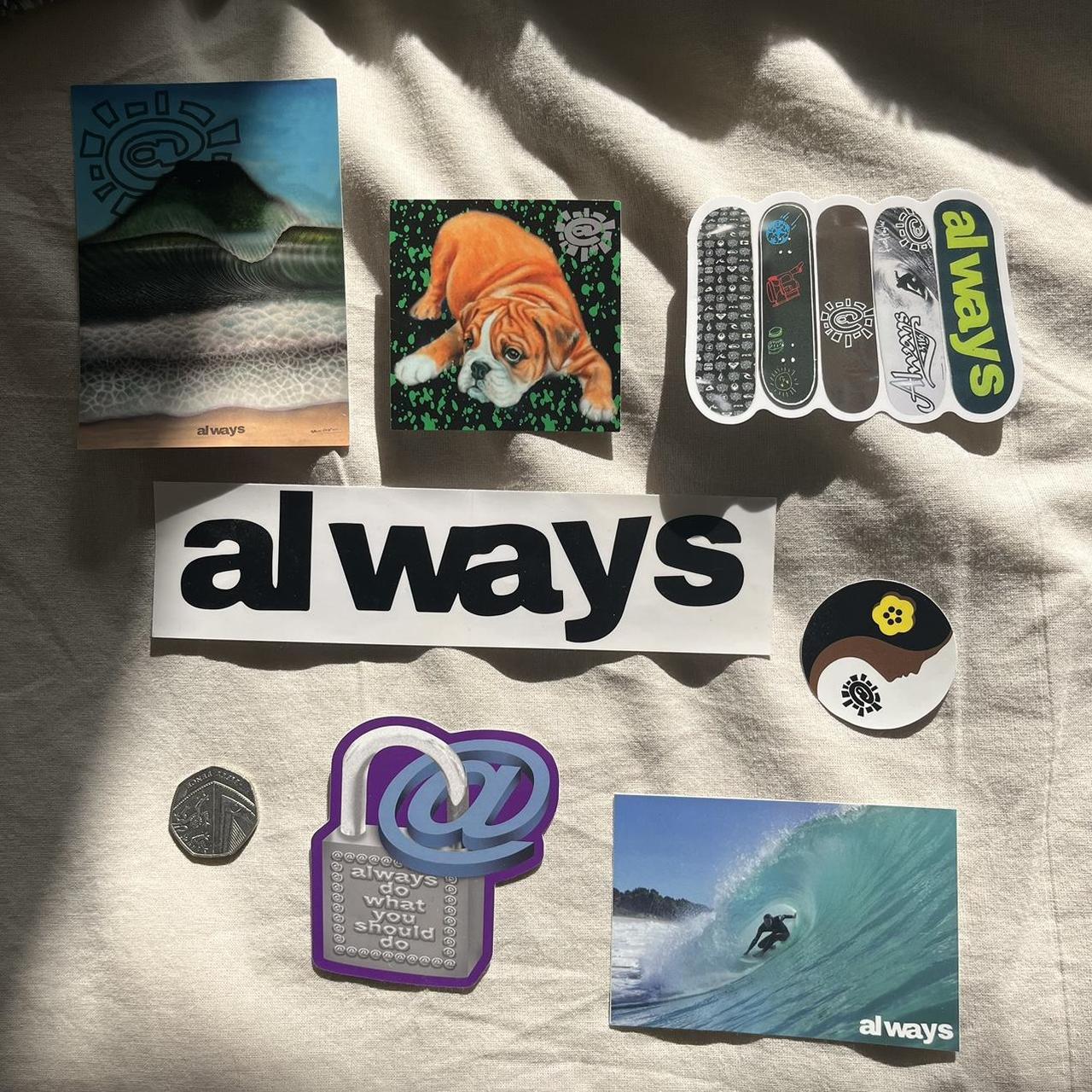 Adwysd rare sticker bundle. Sizes are shown in... - Depop
