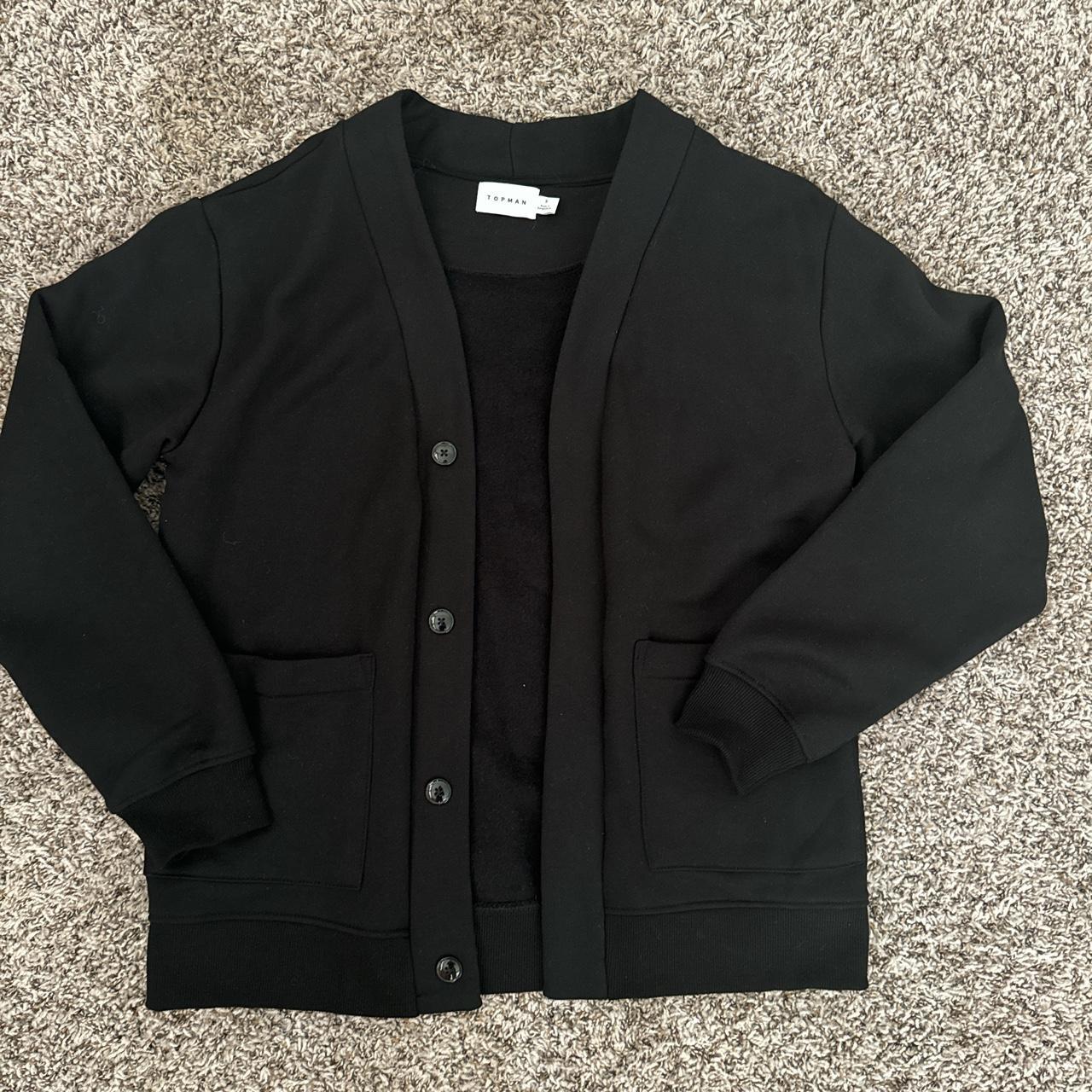 Jersey cardigan from Topman. Relax fit. New, never... - Depop